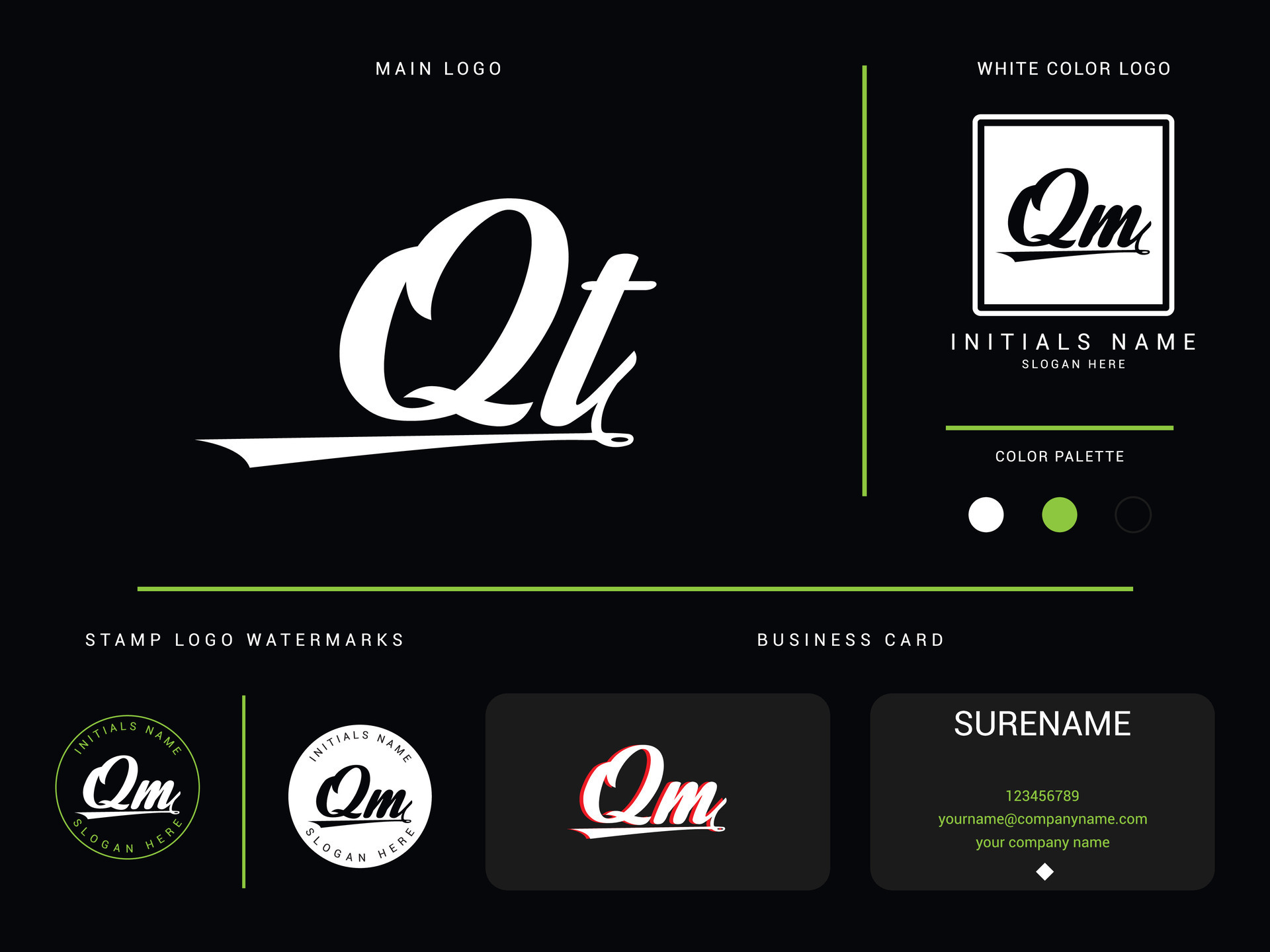 Minimalist Qt Luxury Apparel Logo, Unique QT Logo Icon With Branding For Clothing Business ...