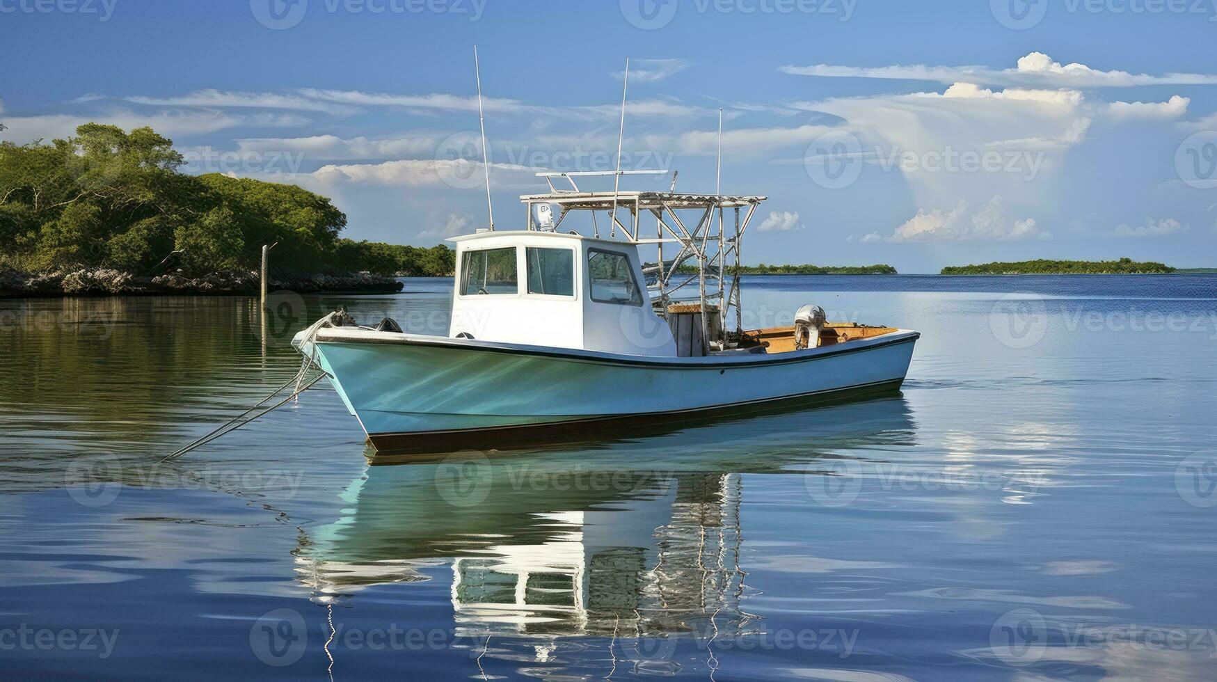 A Fishing Boat's Tranquil Pause. Generative AI 32488915 Stock Photo at ... A Fishing Boat's Tranquil Pause. Generative AI 32488915 Stock Photo at ...