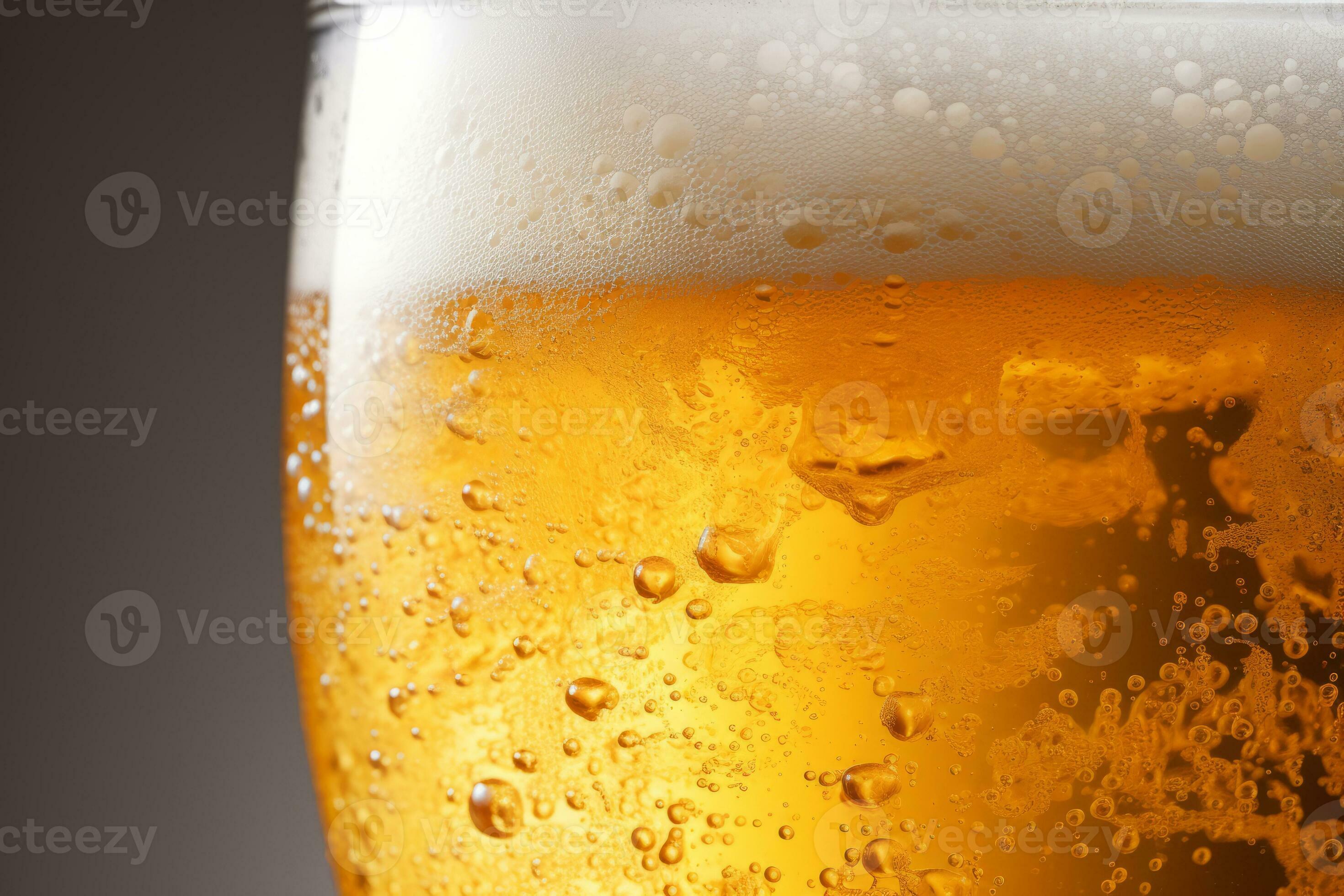 Water drops on glass of beer. Close up beer background. Generative AI 32490601 Stock Photo at ...