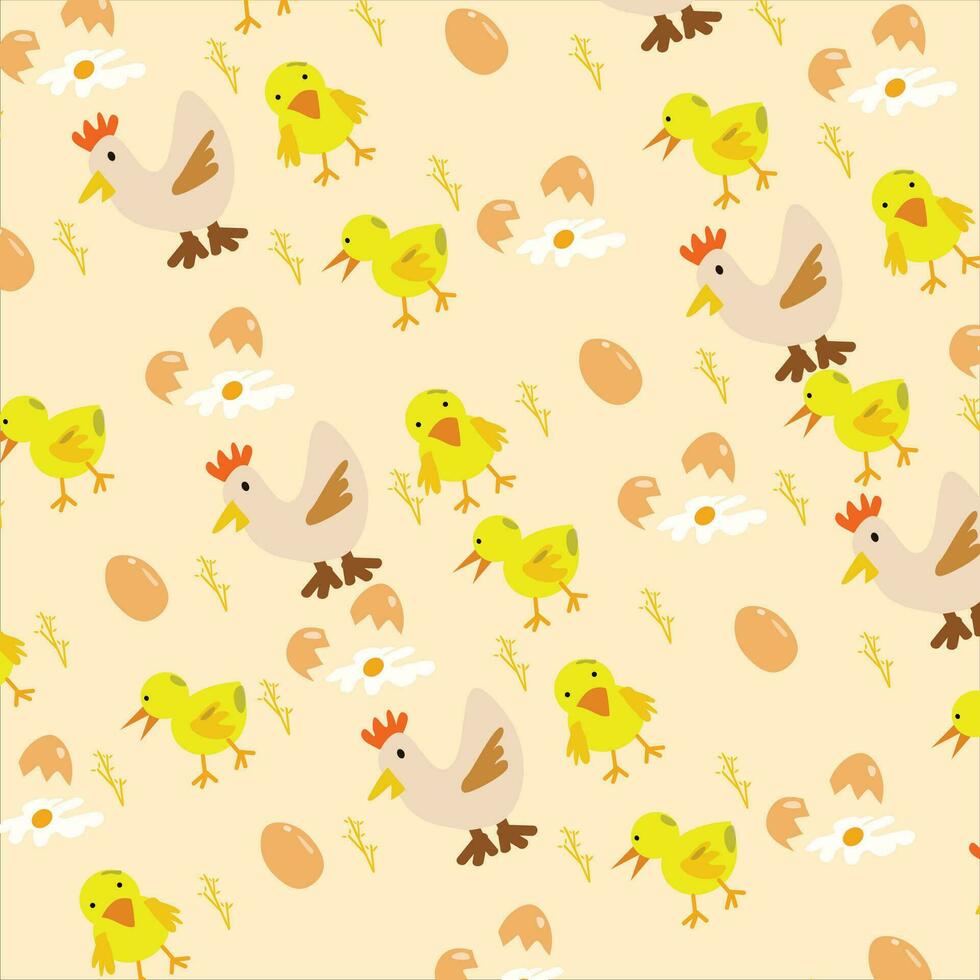 Chicken Pattern Vector 32493586 Vector Art at Vecteezy
