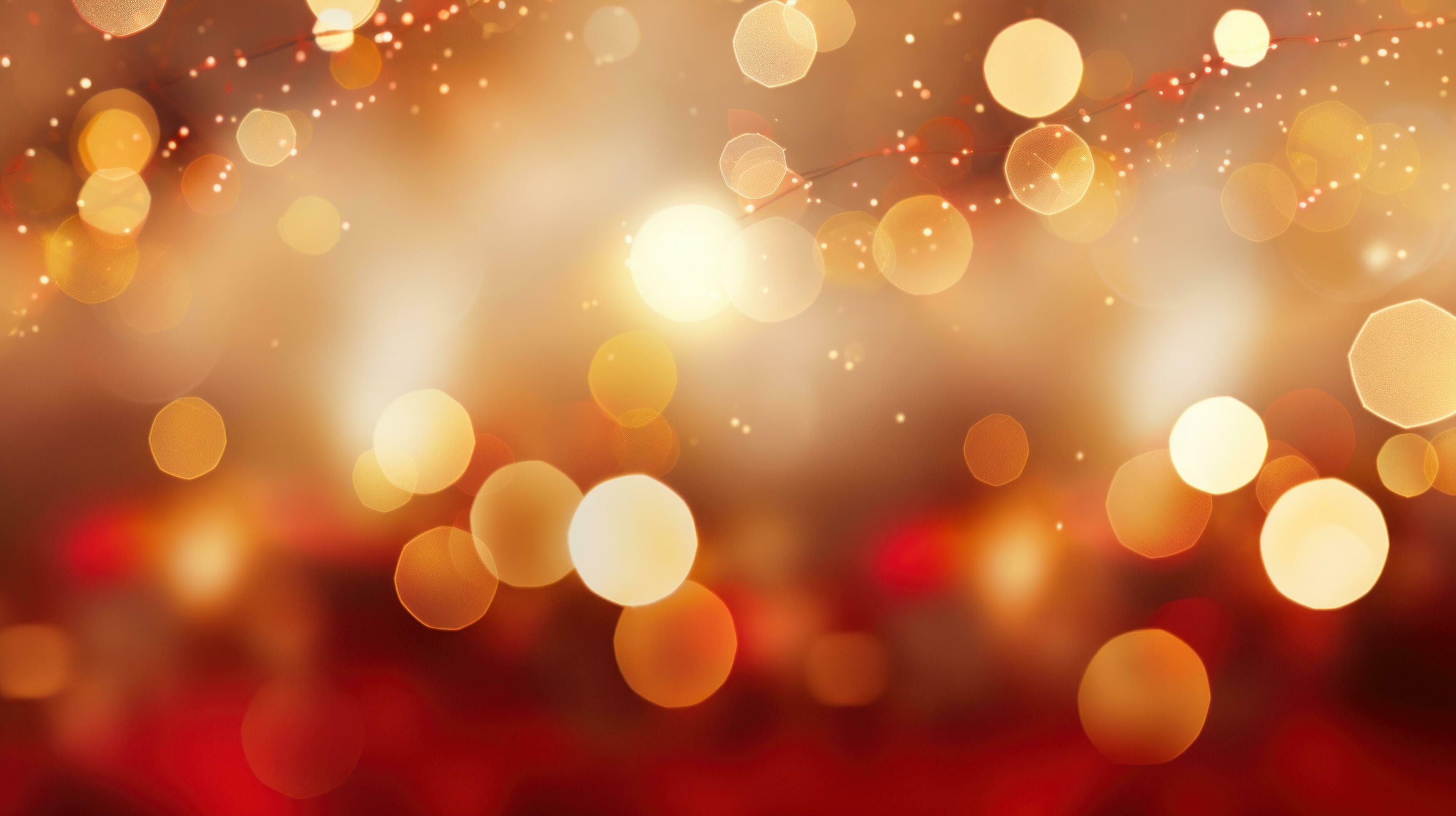 Free Abstract Red And Gold Bokeh Background Vector Red Bokeh