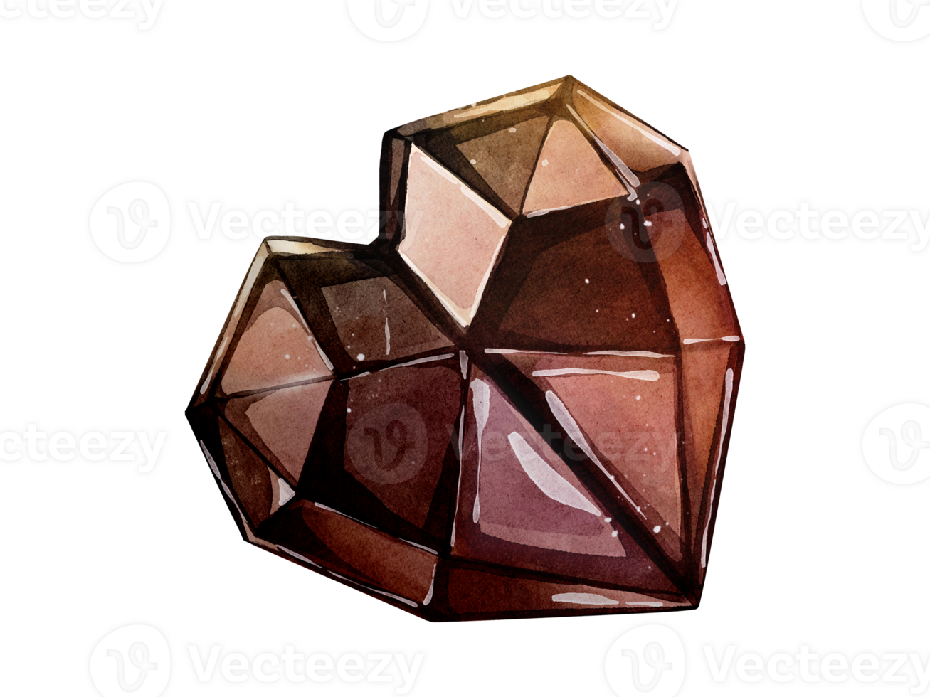 Dark Chocolate Watercolor 32499185 Png