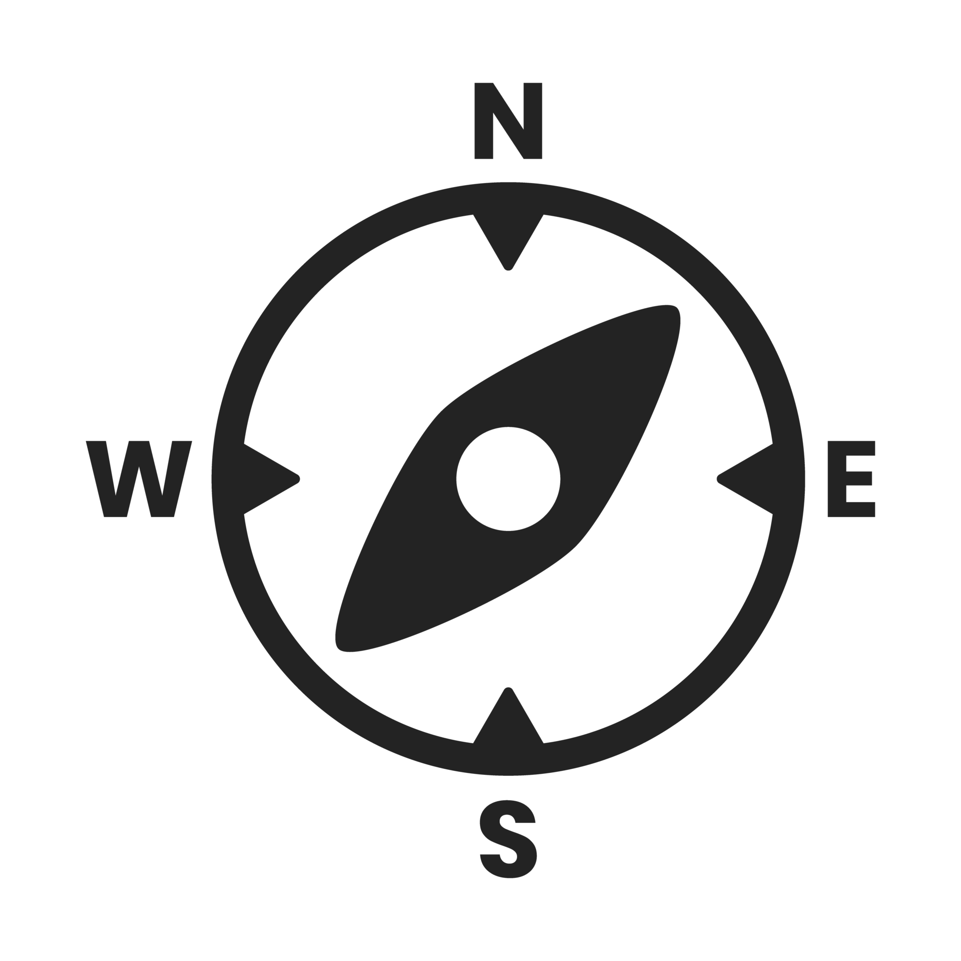 Arrow Compass Icon Geographical Icon Direction Design Elements