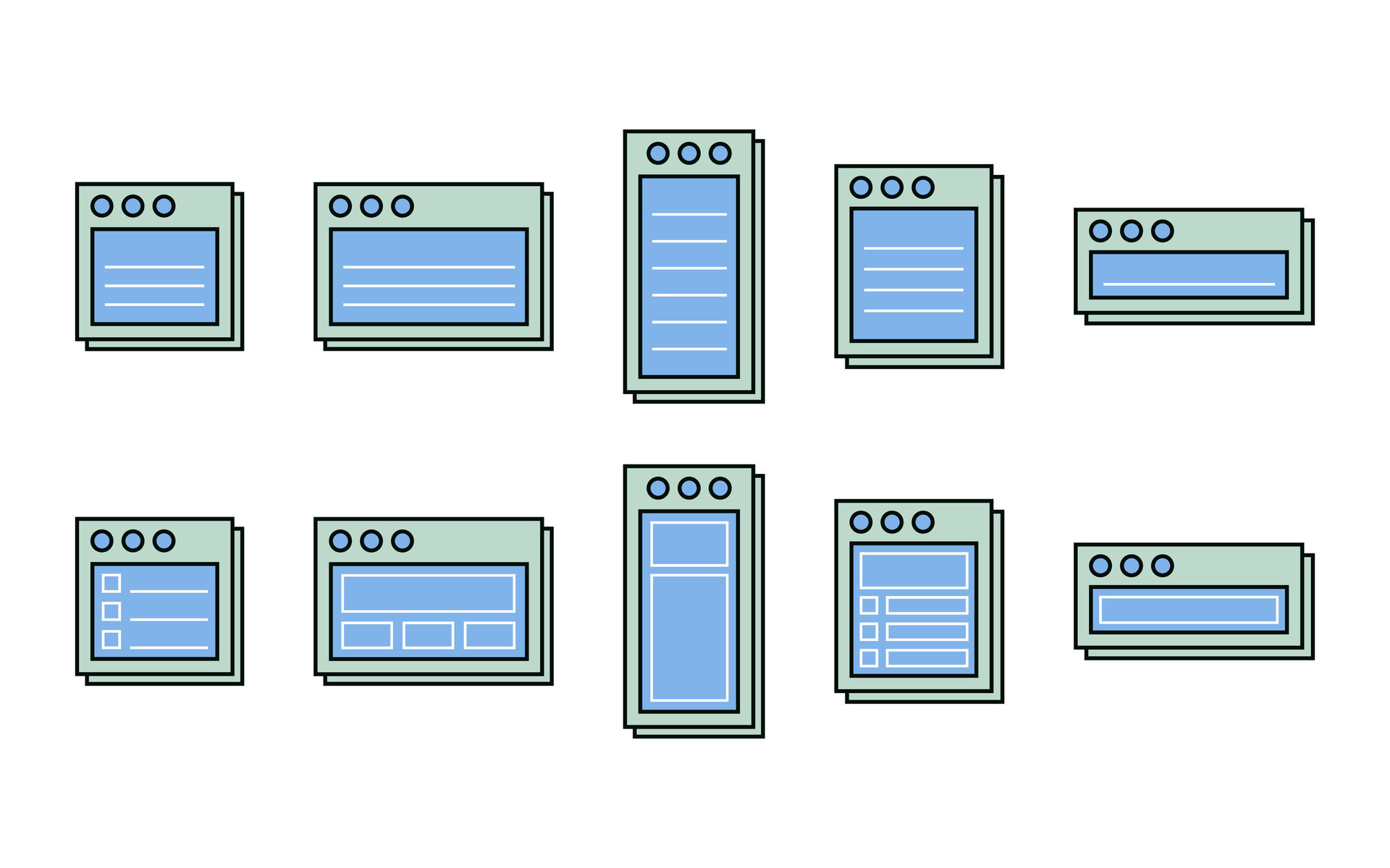 Collection of Notes with UI Window Concepts 32501589 Vector Art at Vecteezy