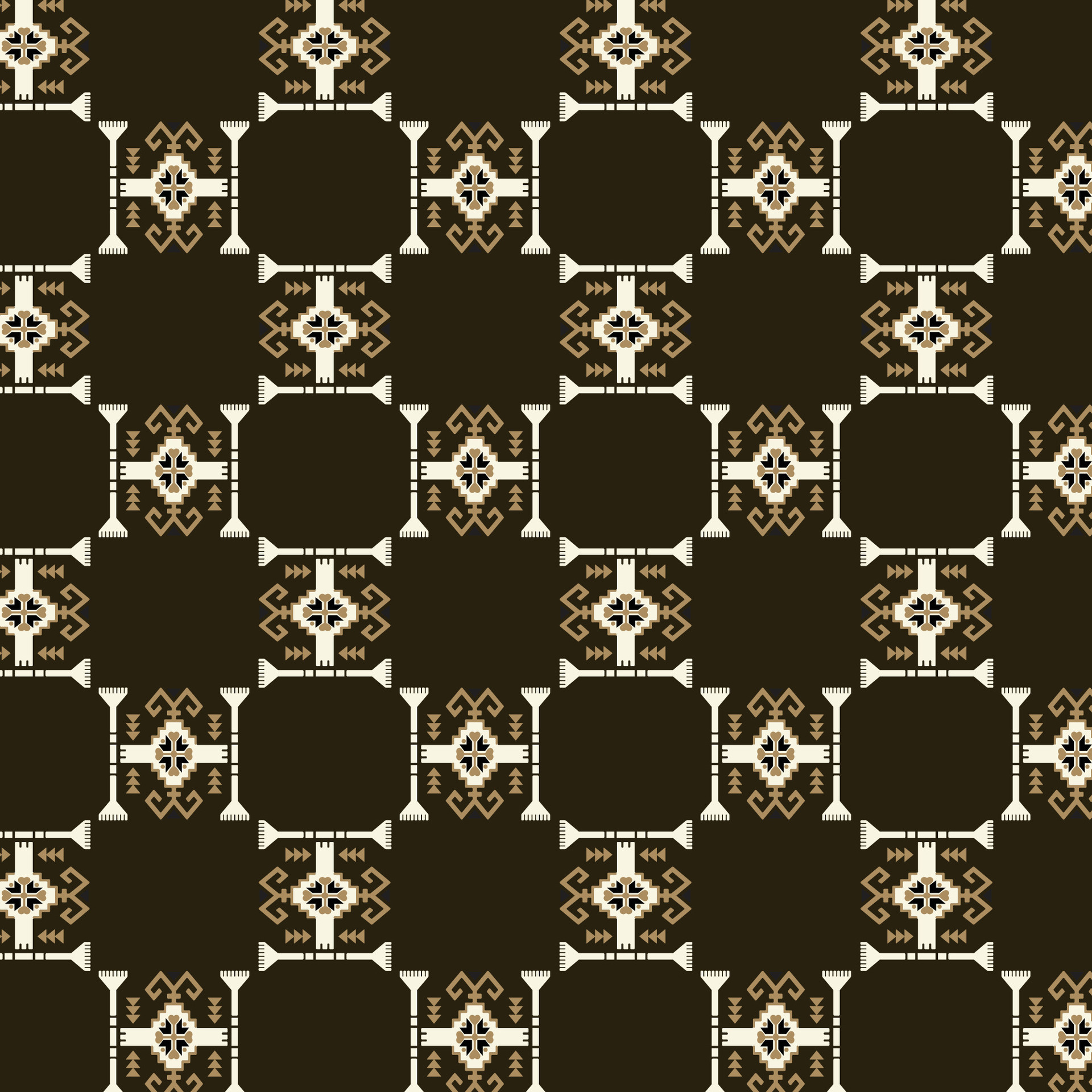 A Monochromatic Geometric Pattern With Squares 32503572 Vector Art At