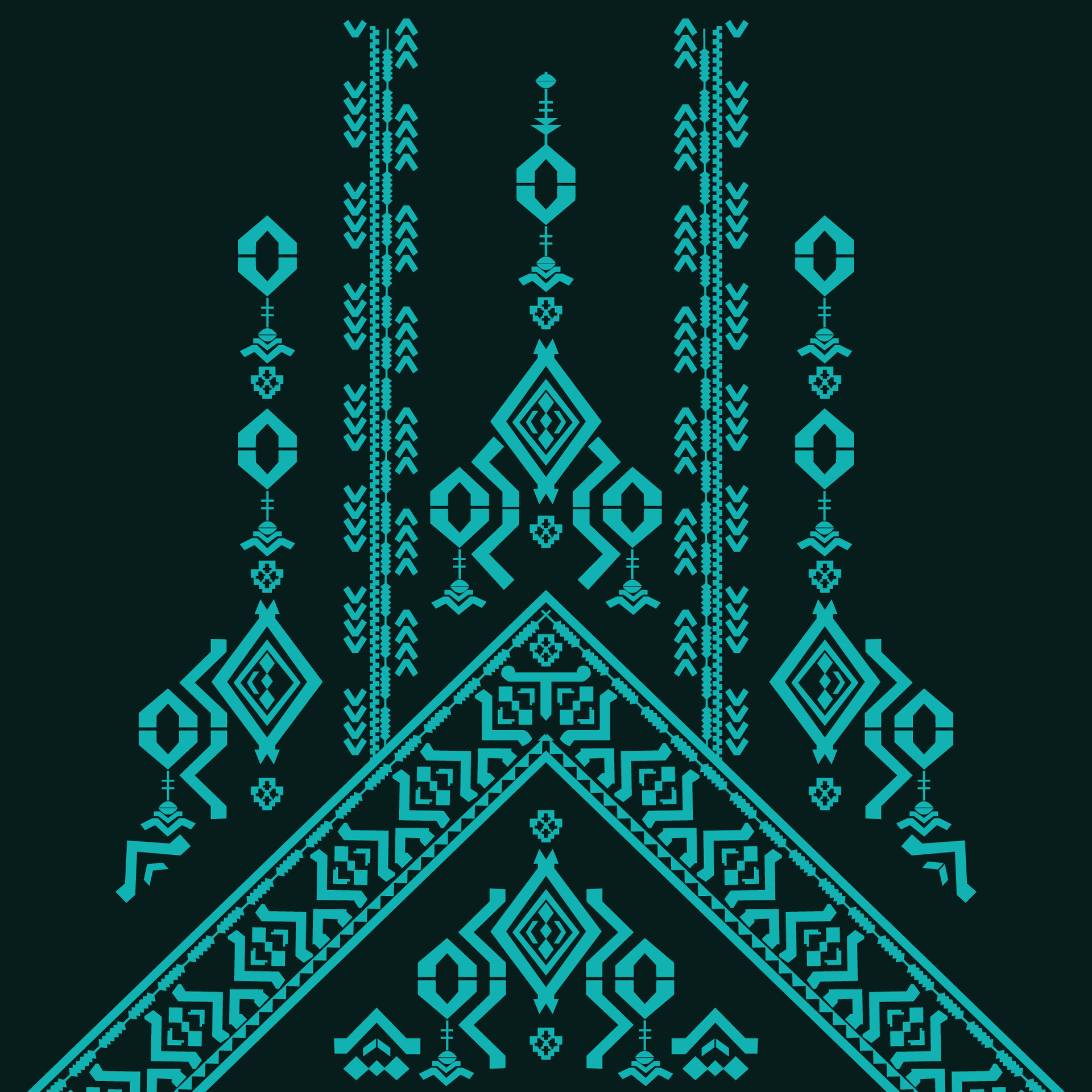 Geometric Monochrome Abstract Pattern Border 32503795 Vector Art At