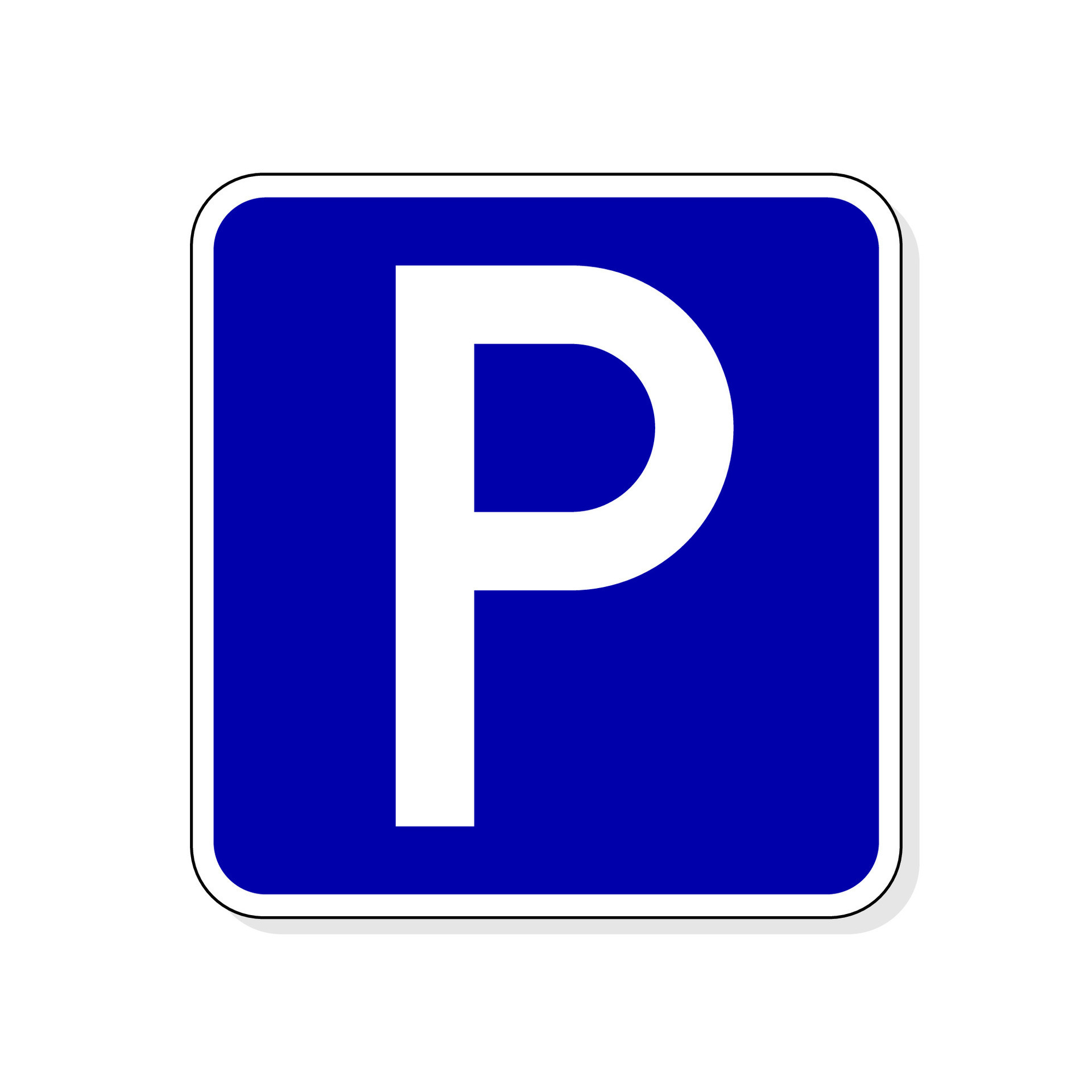 Parking sign template. Vector design. 32506246 Vector Art at Vecteezy