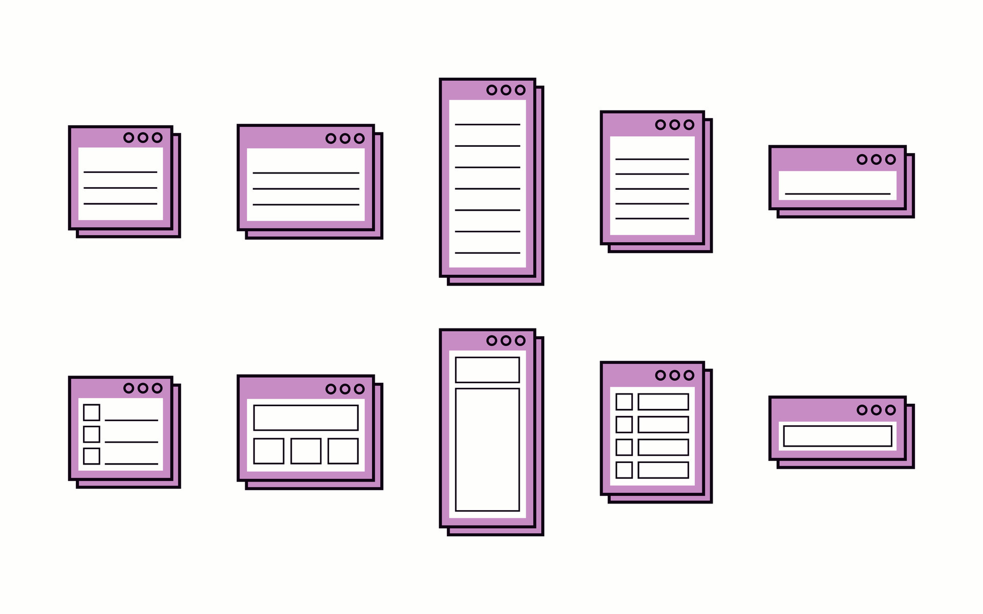 Collection of Notes with UI Window Concepts 32508526 Vector Art at Vecteezy