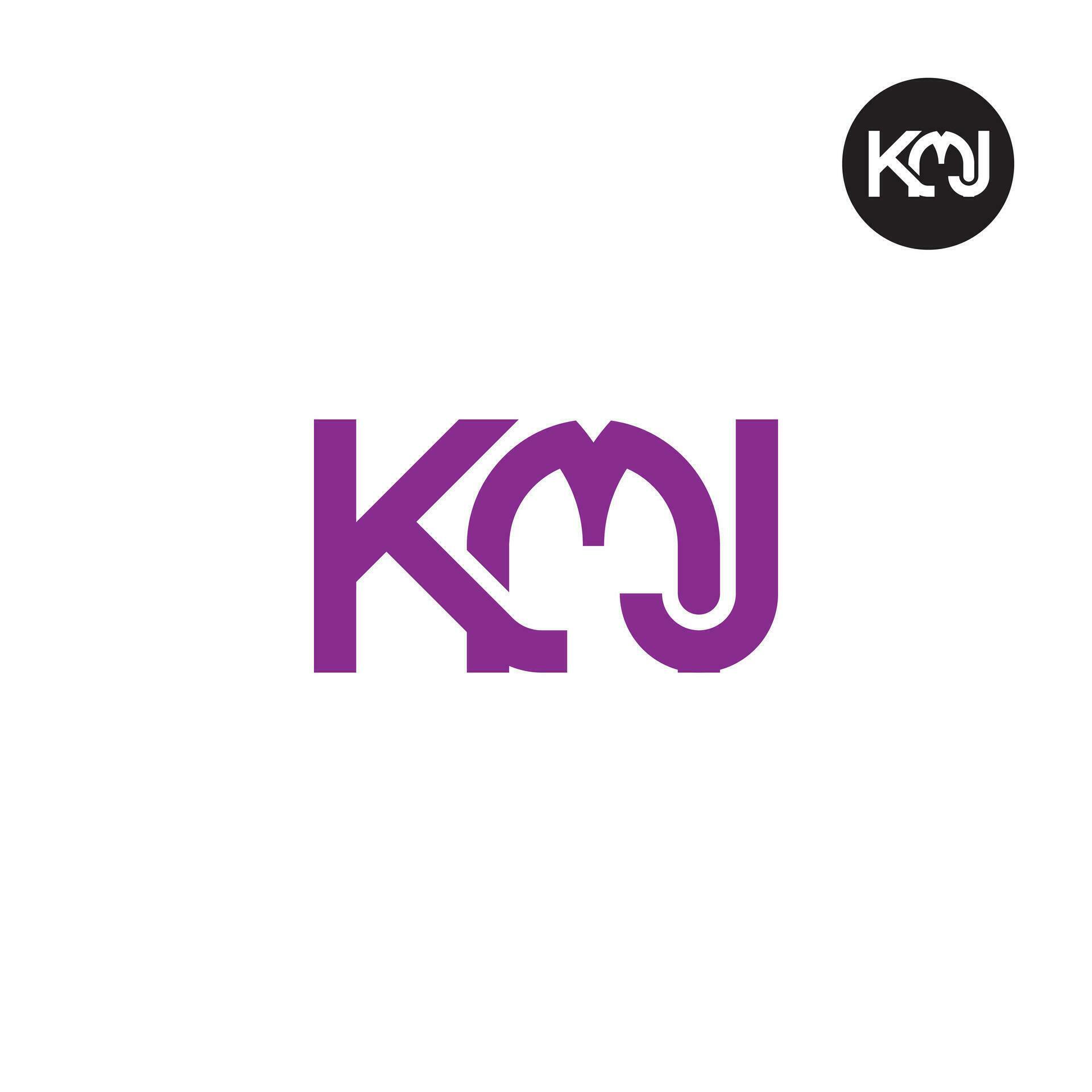 Letter KMJ Monogram Logo Design 32509225 Vector Art at Vecteezy