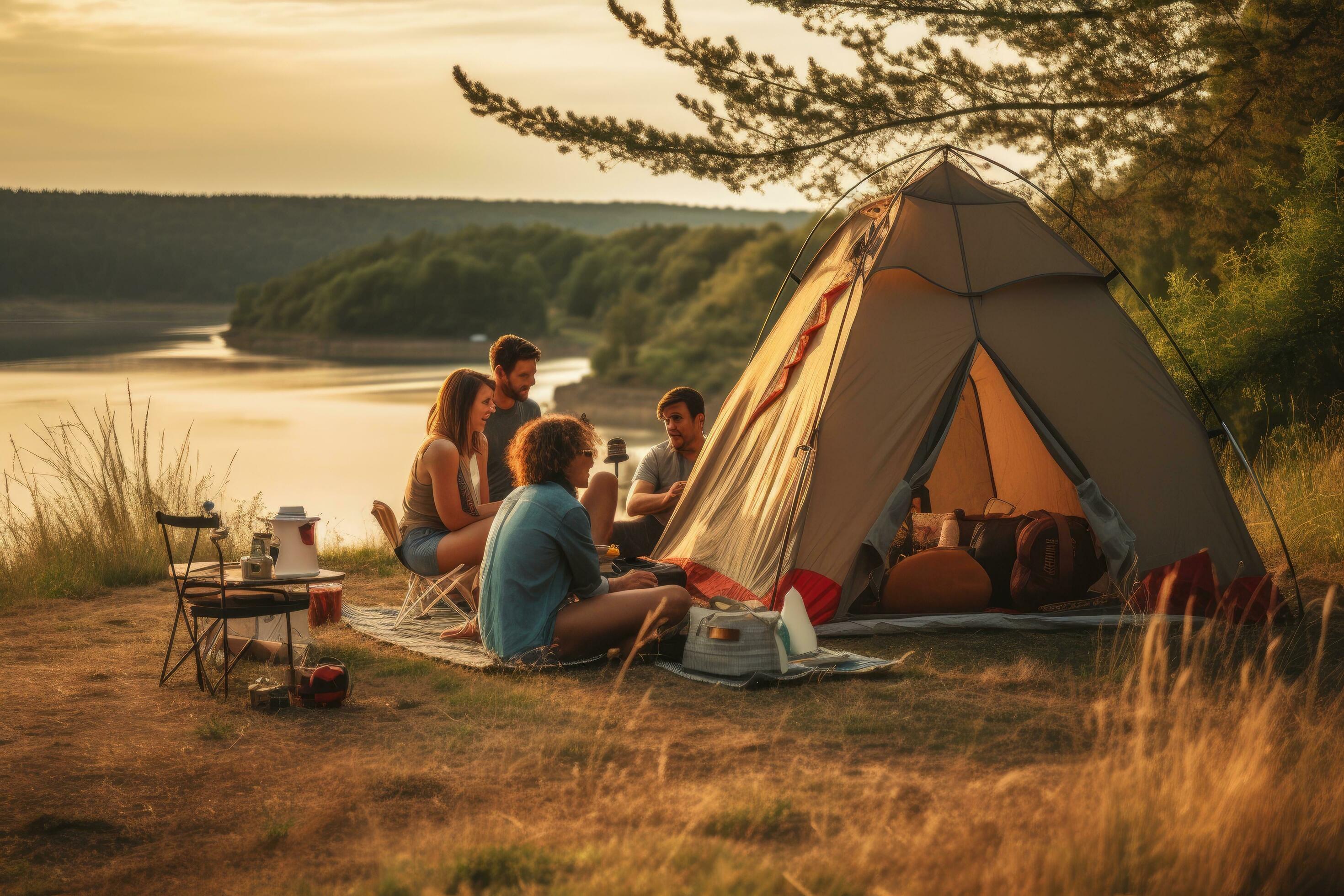 Camping with friends store