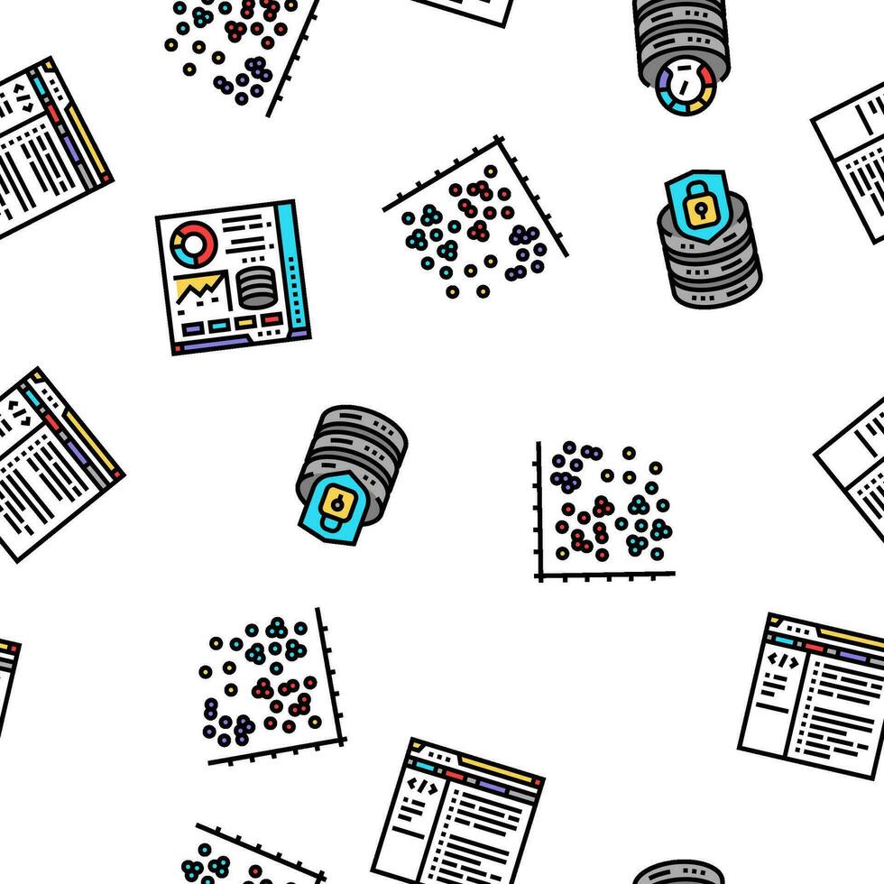 Database Administrator Server Seamless Pattern Vector 32515871 Vector Art At Vecteezy