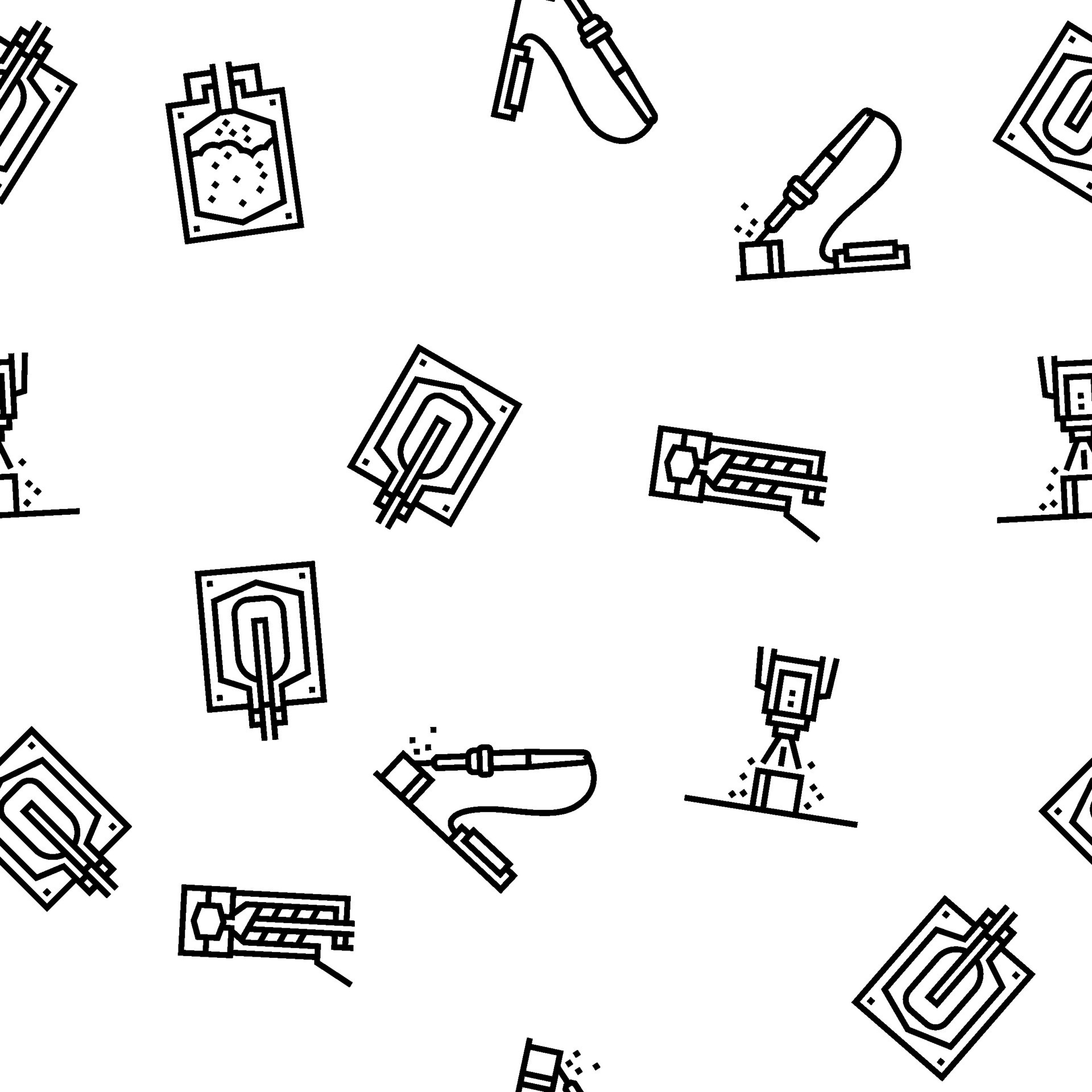 material construction engineer vector seamless pattern 32516187 Vector ...