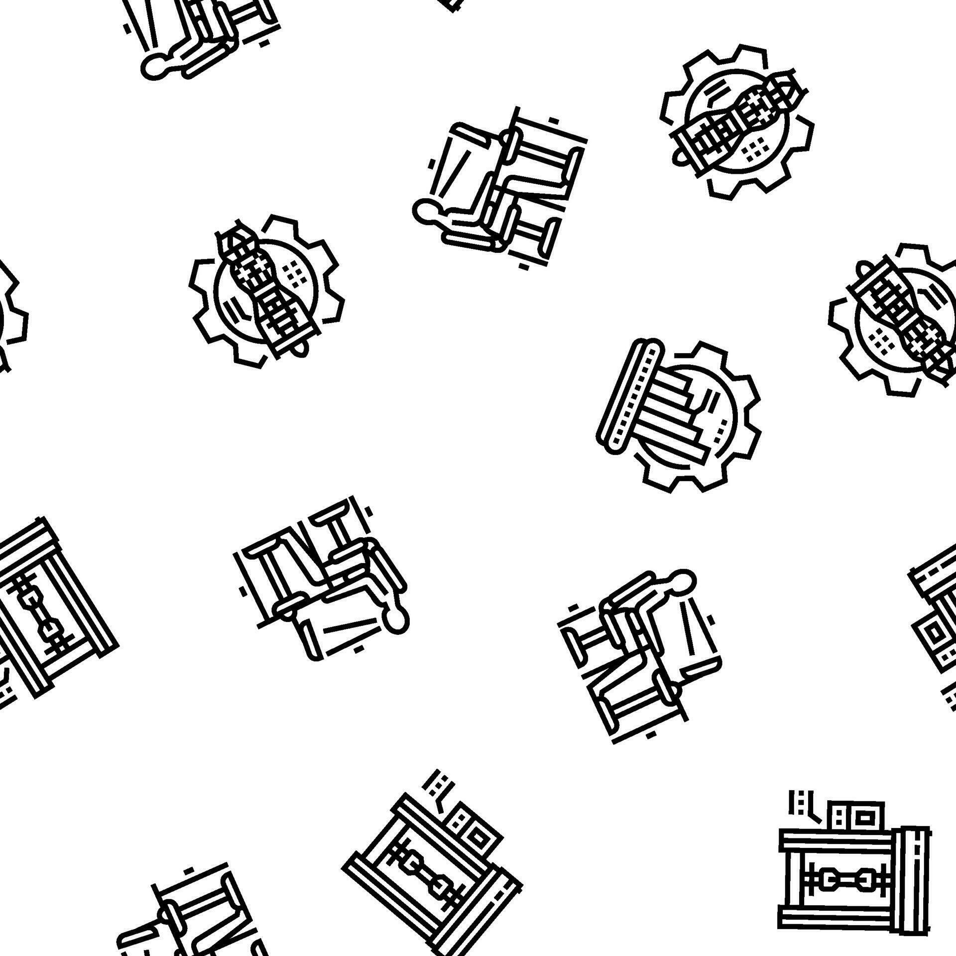 mechanical technology engineer vector seamless pattern 32516195 Vector ...