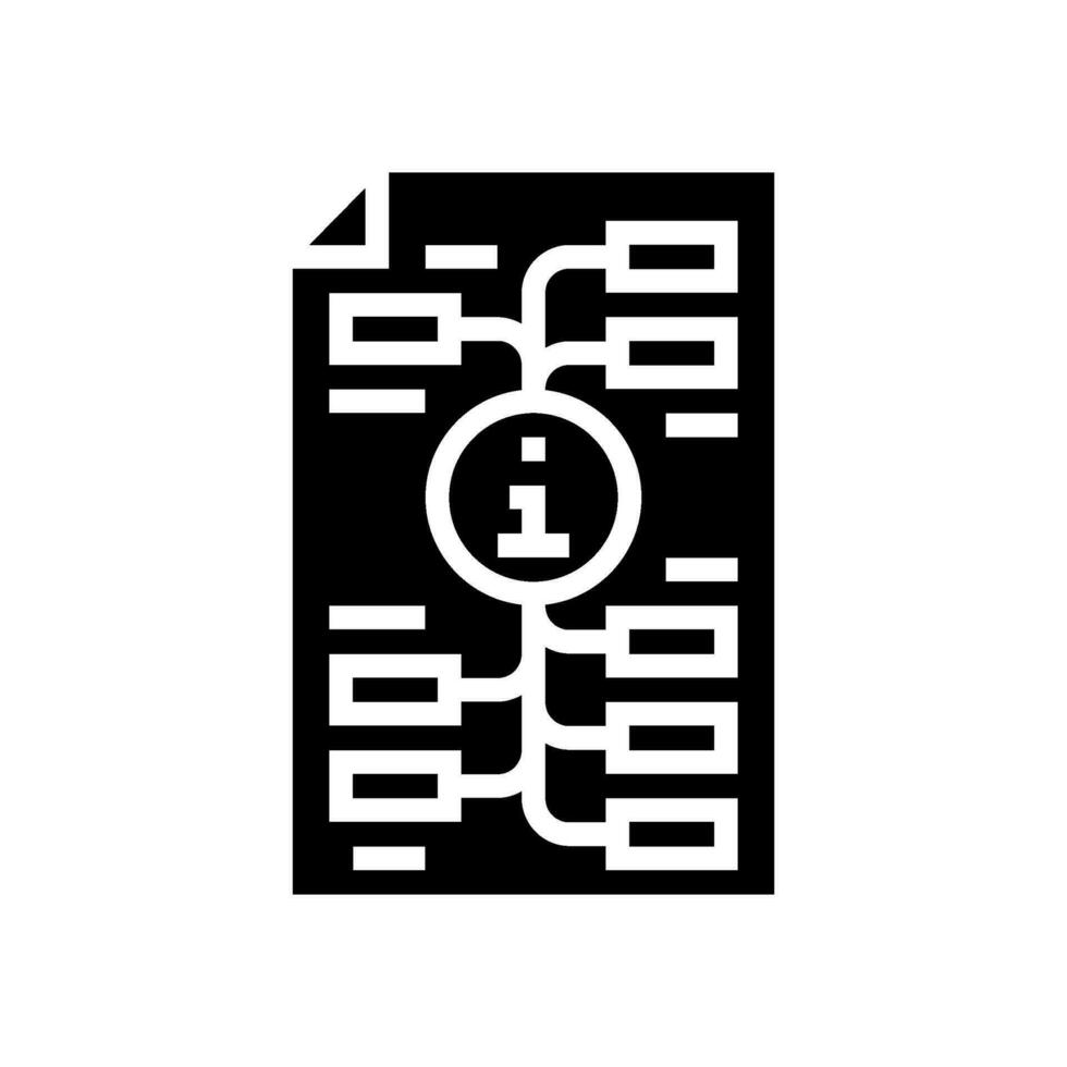 information mapping technical writer glyph icon vector illustration ... information mapping technical writer glyph icon vector illustration ...