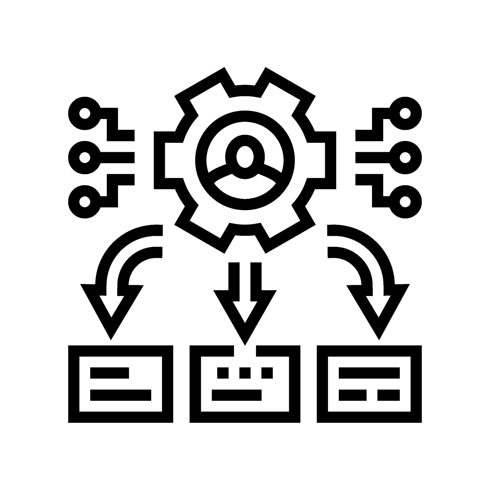 Decision Support Analyst Line Icon Vector Illustration 32517175 Vector