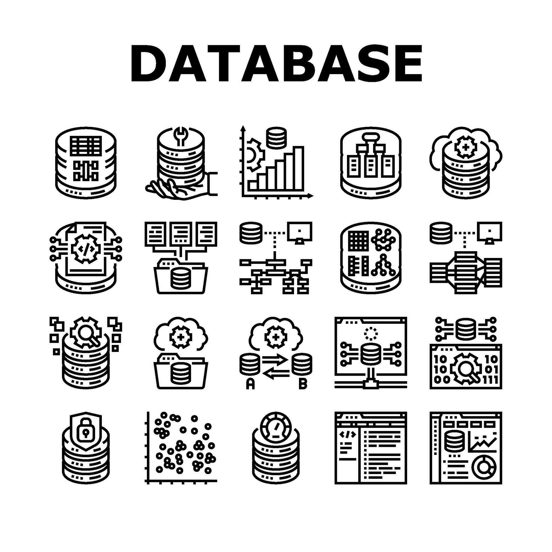 database administrator server icons set vector 32517417 Vector Art at ... database administrator server icons set vector 32517417 Vector Art at ...