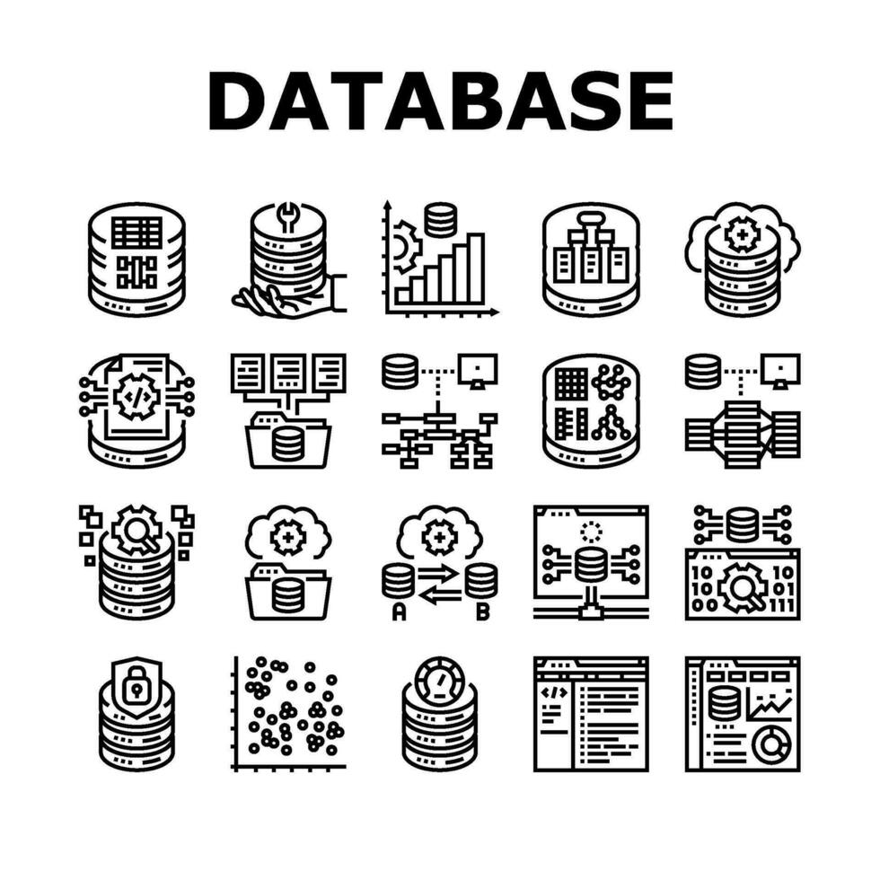 database administrator server icons set vector 32517417 Vector Art at ... database administrator server icons set vector 32517417 Vector Art at ...