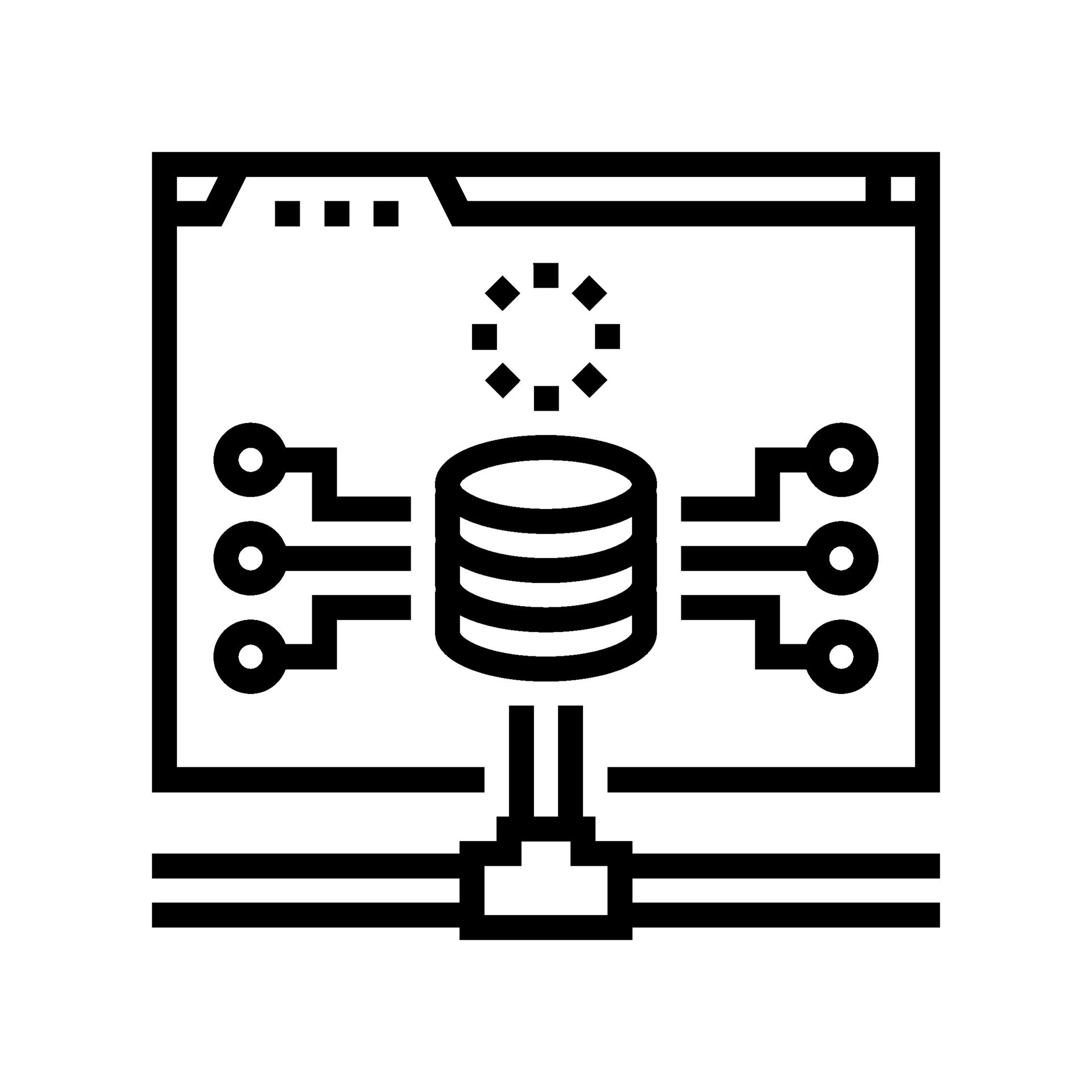 database connectivity line icon vector illustration 32517444 Vector Art ...