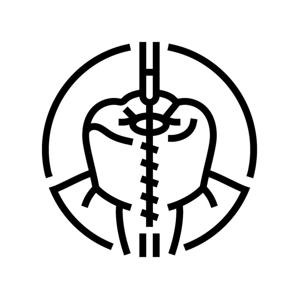 Root Canal Treatment Line Icon Vector Illustration 32517570 Vector Art At Vecteezy