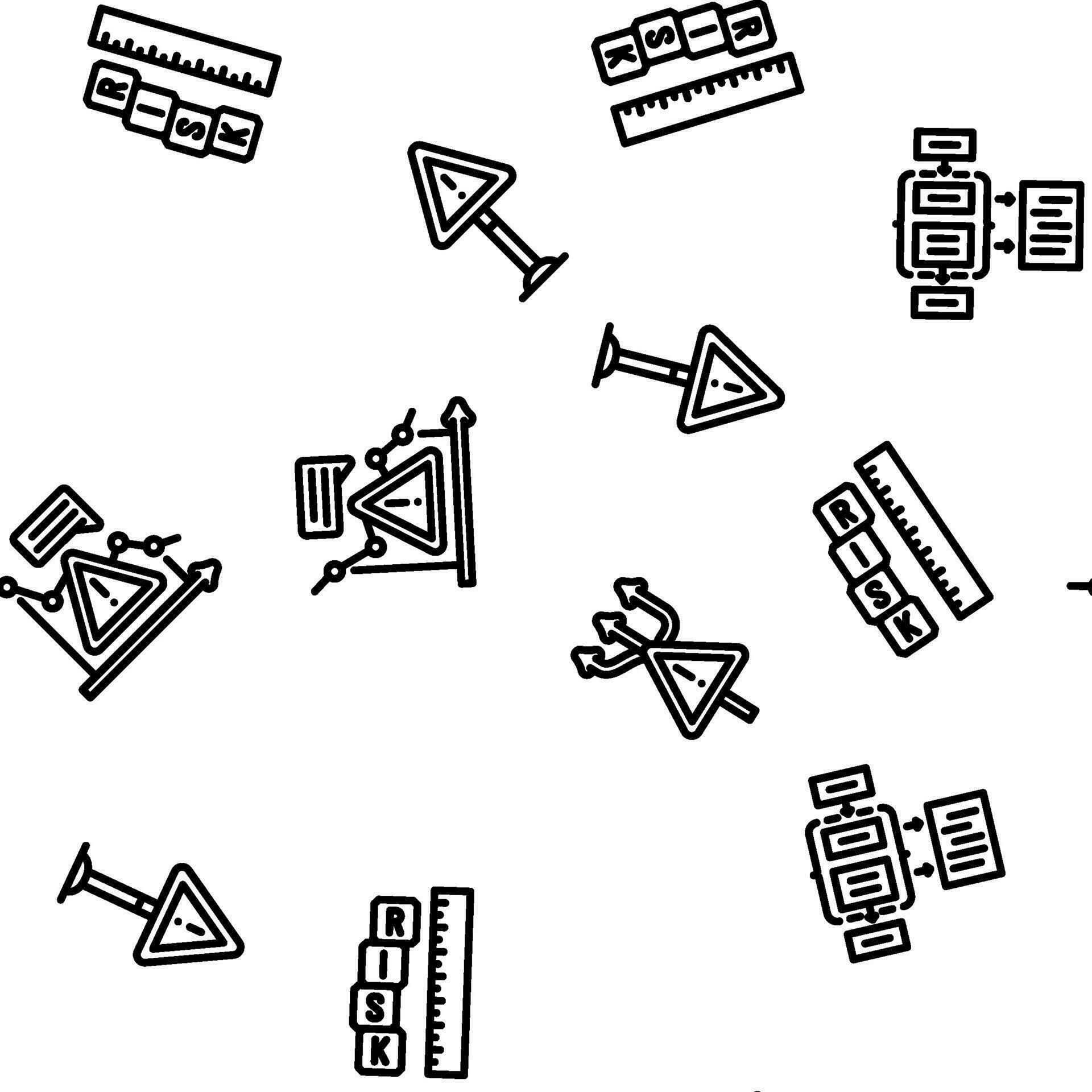 Risk Analyst Business Seamless Pattern Vector 32518337 Vector Art At