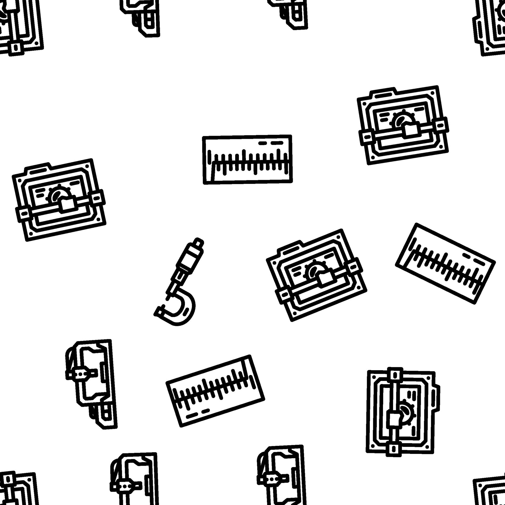 engineering tool work equipment vector seamless pattern 32518453 Vector ...