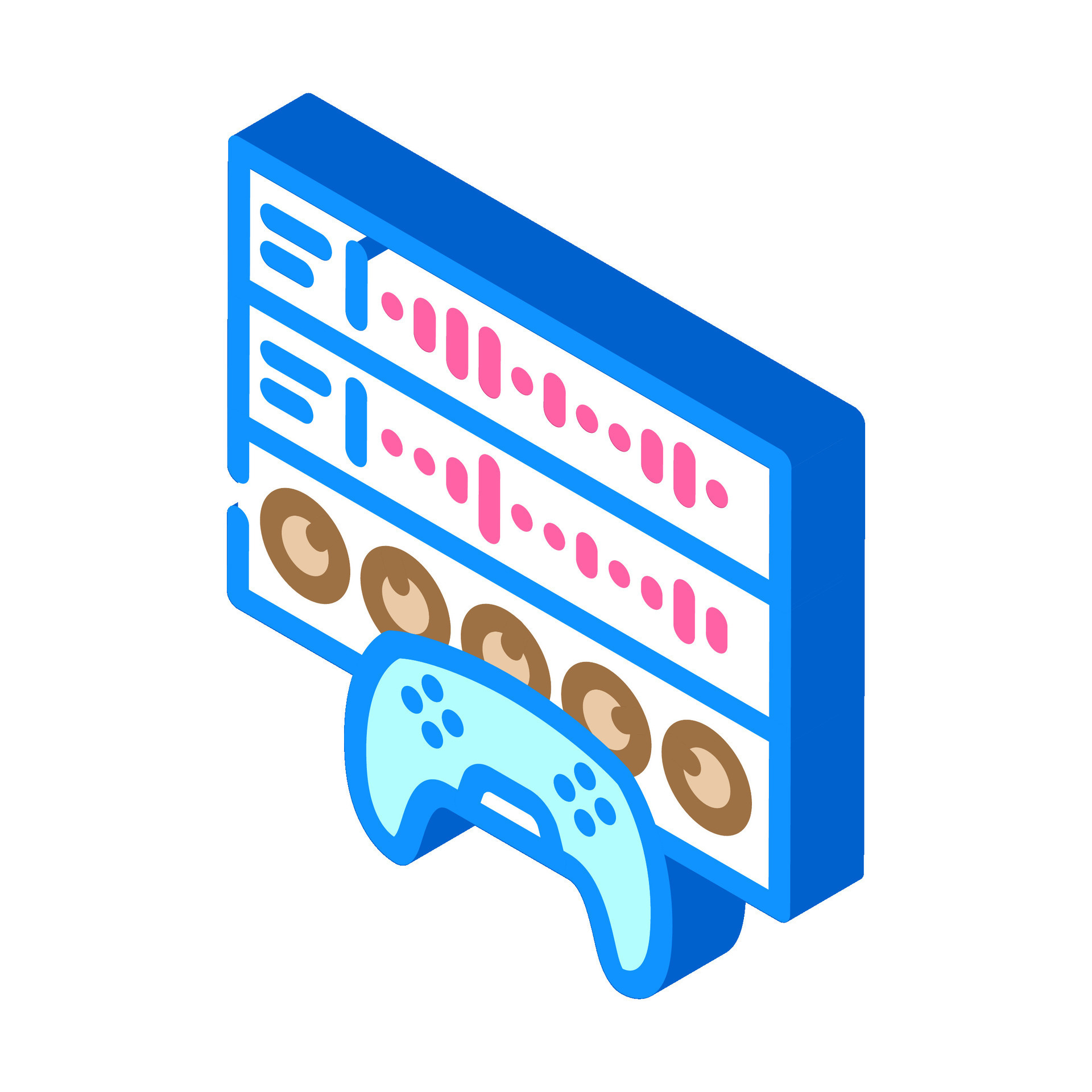 sound design game development isometric icon vector illustration ... sound design game development isometric icon vector illustration ...