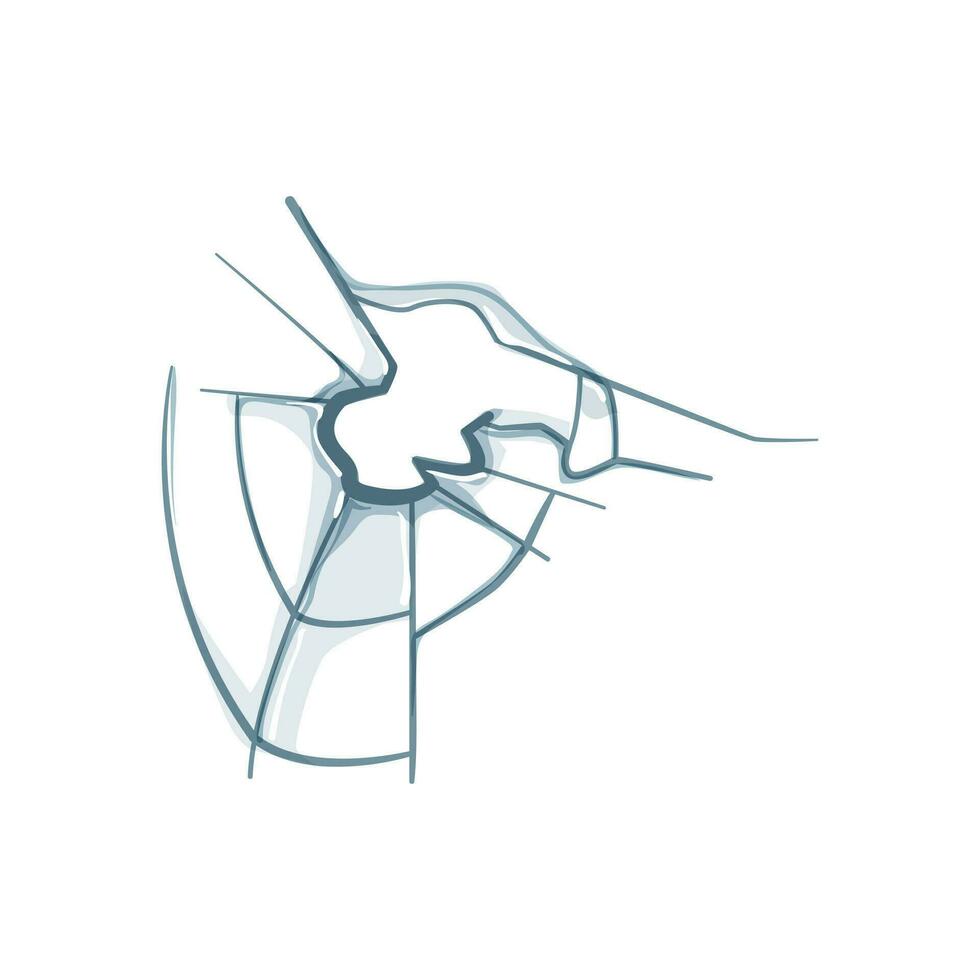 Crack Broken Glass Cartoon Vector Illustration 32521137 Vector Art At Vecteezy