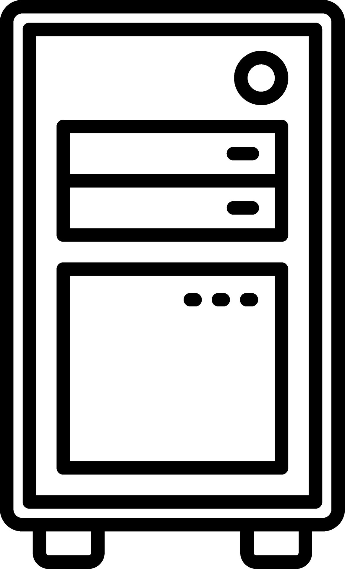 Computer Case Vector Icon 32522701 Vector Art at Vecteezy