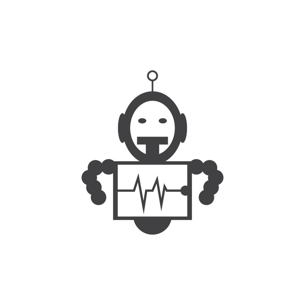 Robot logo template vector icon illustration design 32522914 Vector Art ...