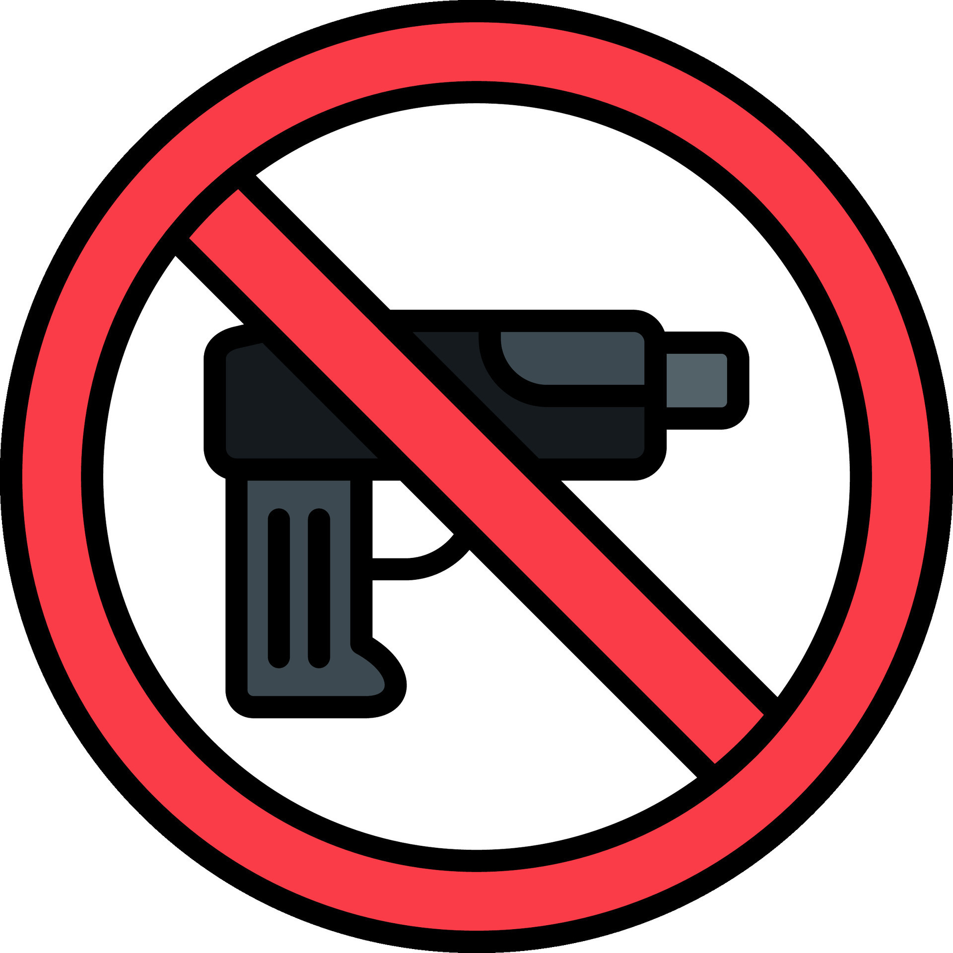 No Weapons Vector Icon 32523233 Vector Art at Vecteezy