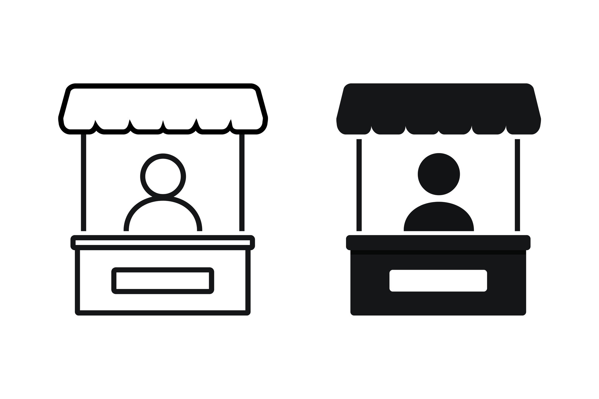 Booth shop symbol. Illustration vector 32528430 Vector Art at Vecteezy