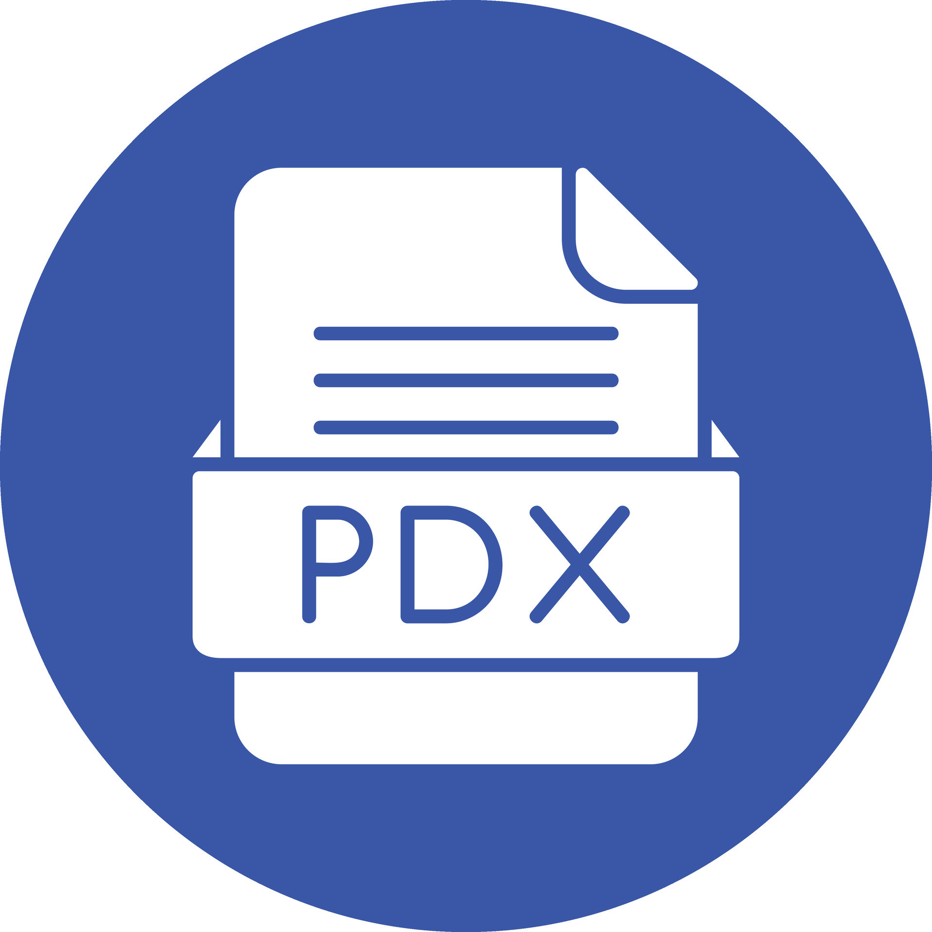 Pdx File Format Vector Icon 32528830 Vector Art At Vecteezy