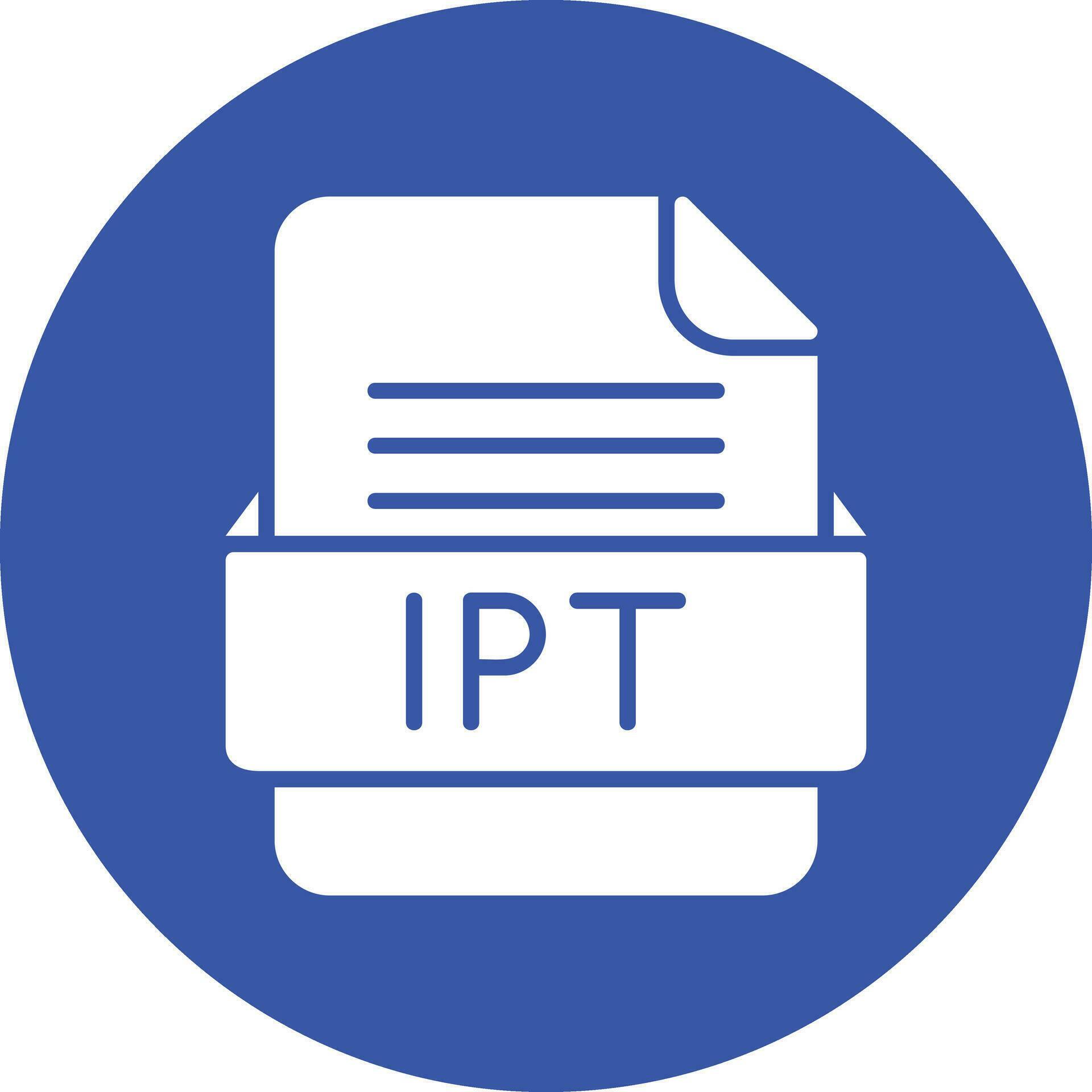 Ipt File Format Vector Icon 32529518 Vector Art At Vecteezy
