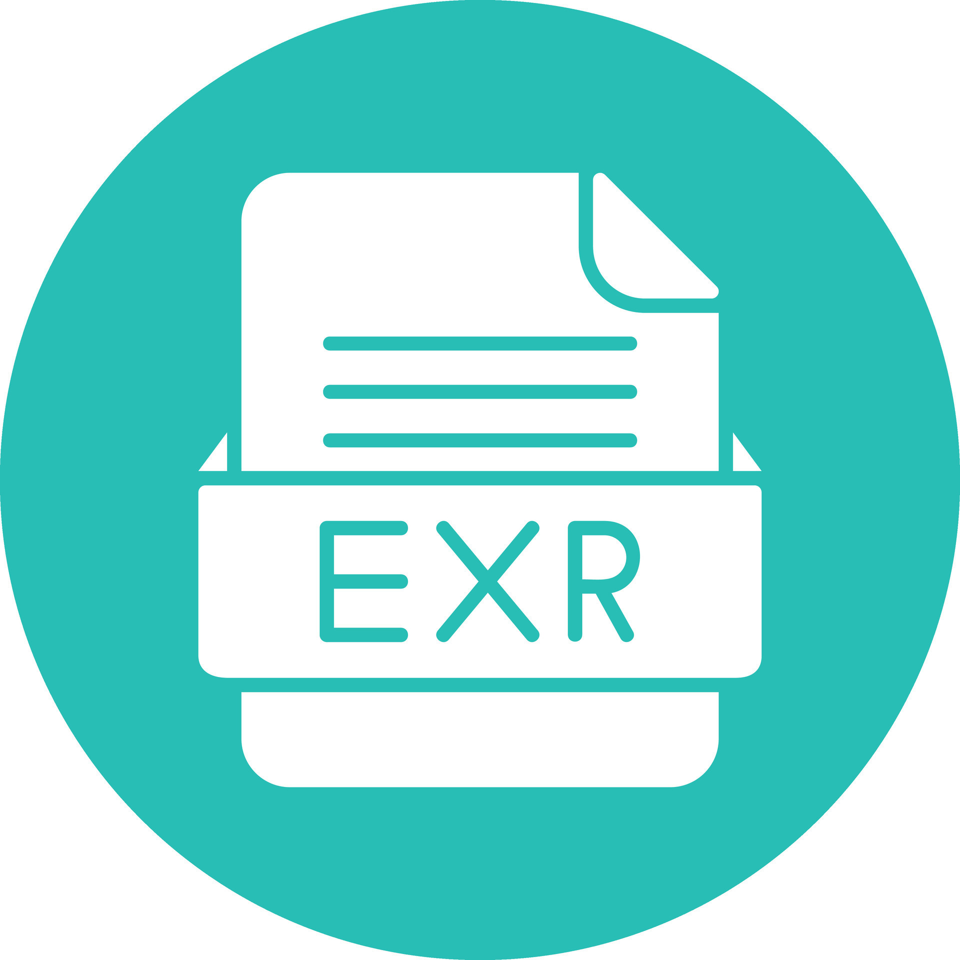 Exr File Format Vector Icon 32529631 Vector Art At Vecteezy