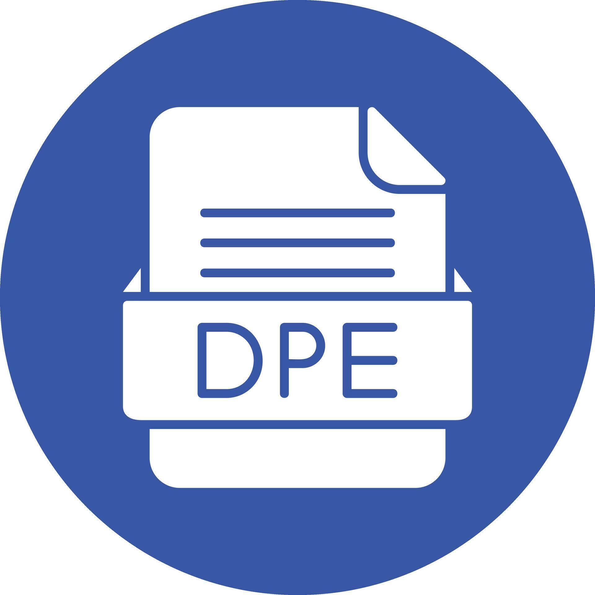 Dpe File Format Vector Icon 32529998 Vector Art At Vecteezy