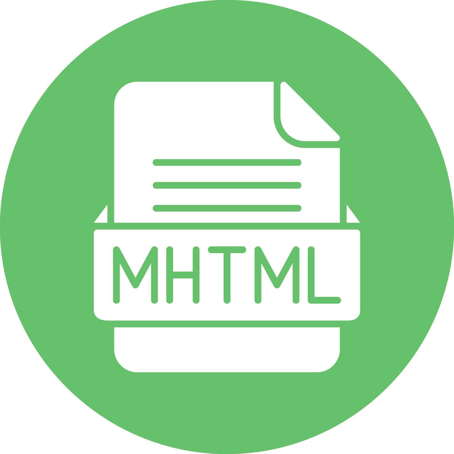 MHTML File Format Vector Icon 32530300 Vector Art at Vecteezy
