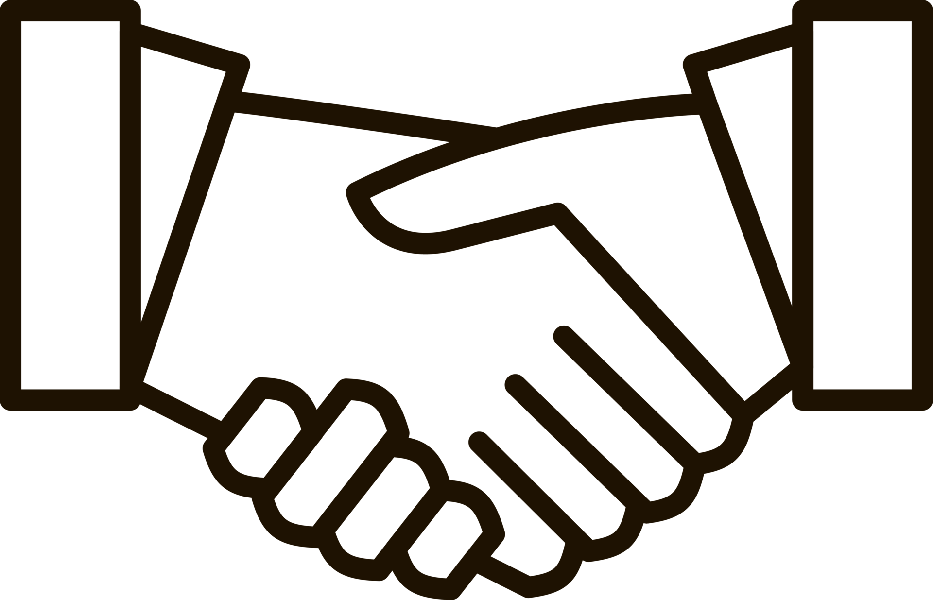 Handshake Line Icon Illustration 32535505 Png