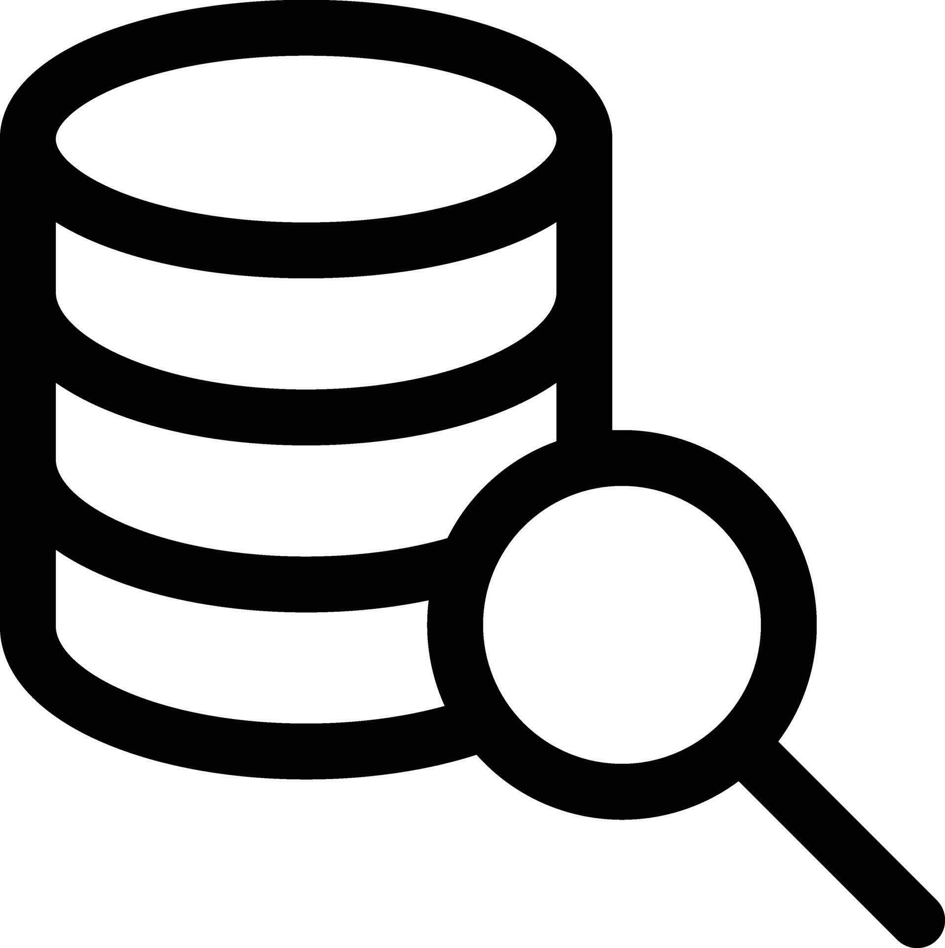 Search Database Vector Icon 32539079 Vector Art at Vecteezy