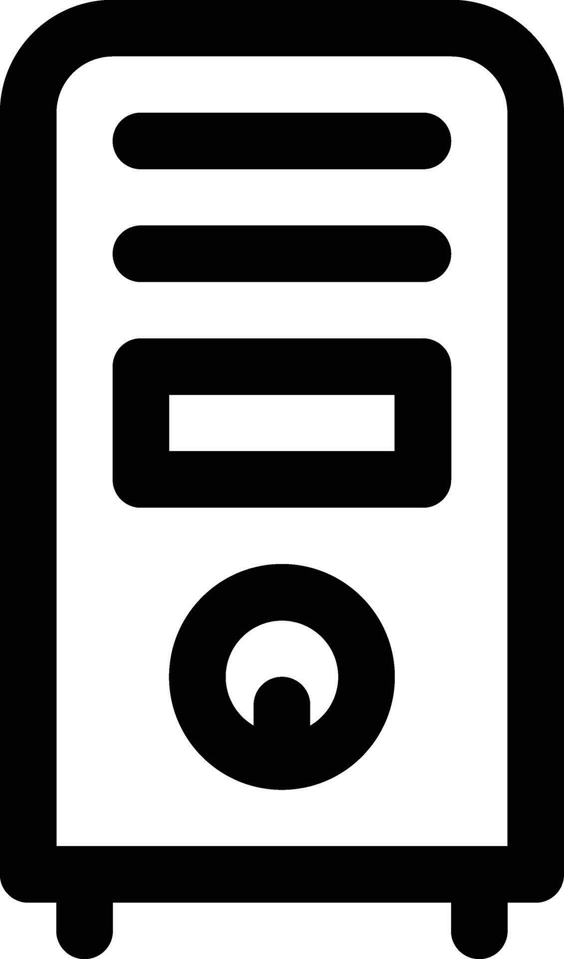 Computer Tower Vector Icon 32540133 Vector Art at Vecteezy