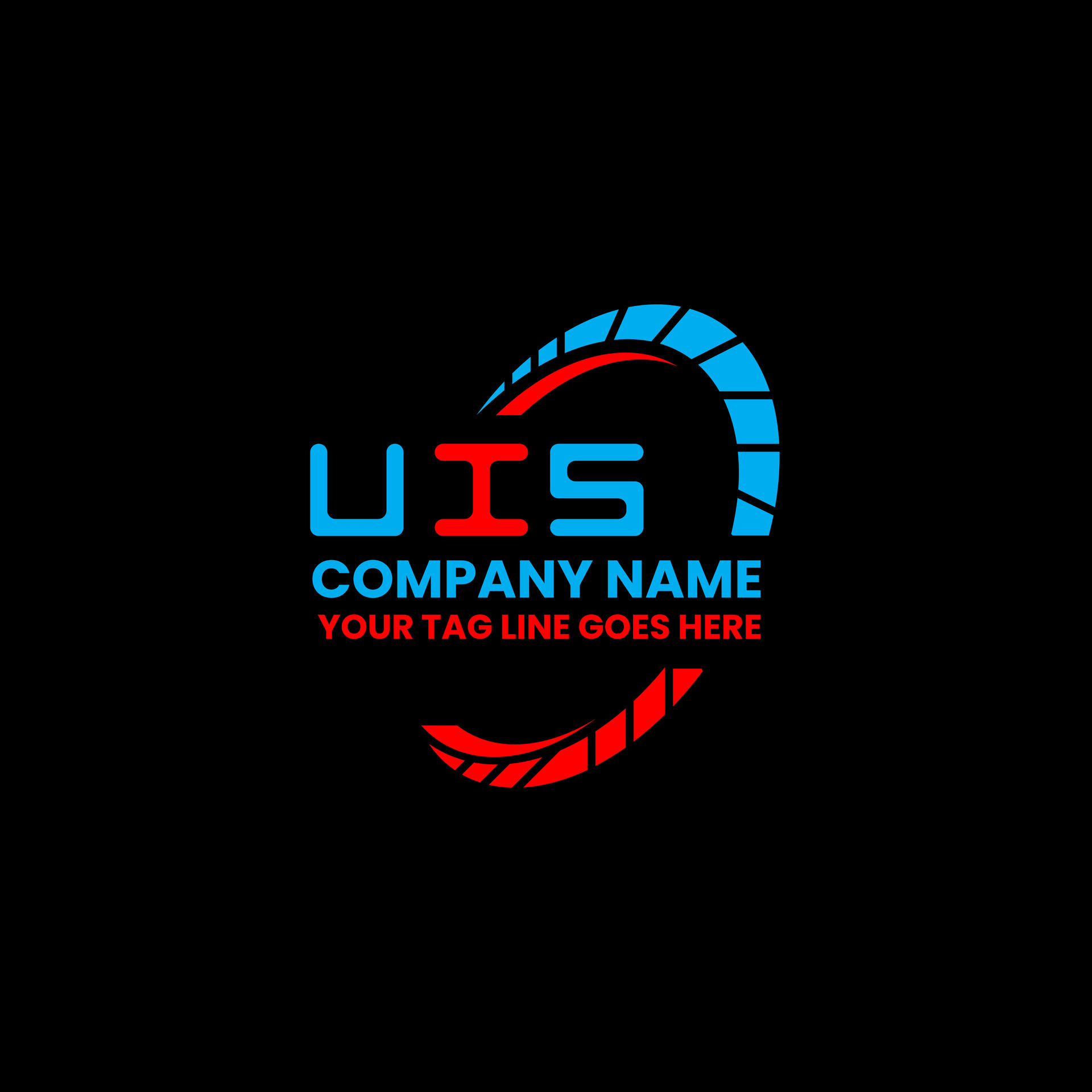 UIS letter logo vector design, UIS simple and modern logo. UIS ...