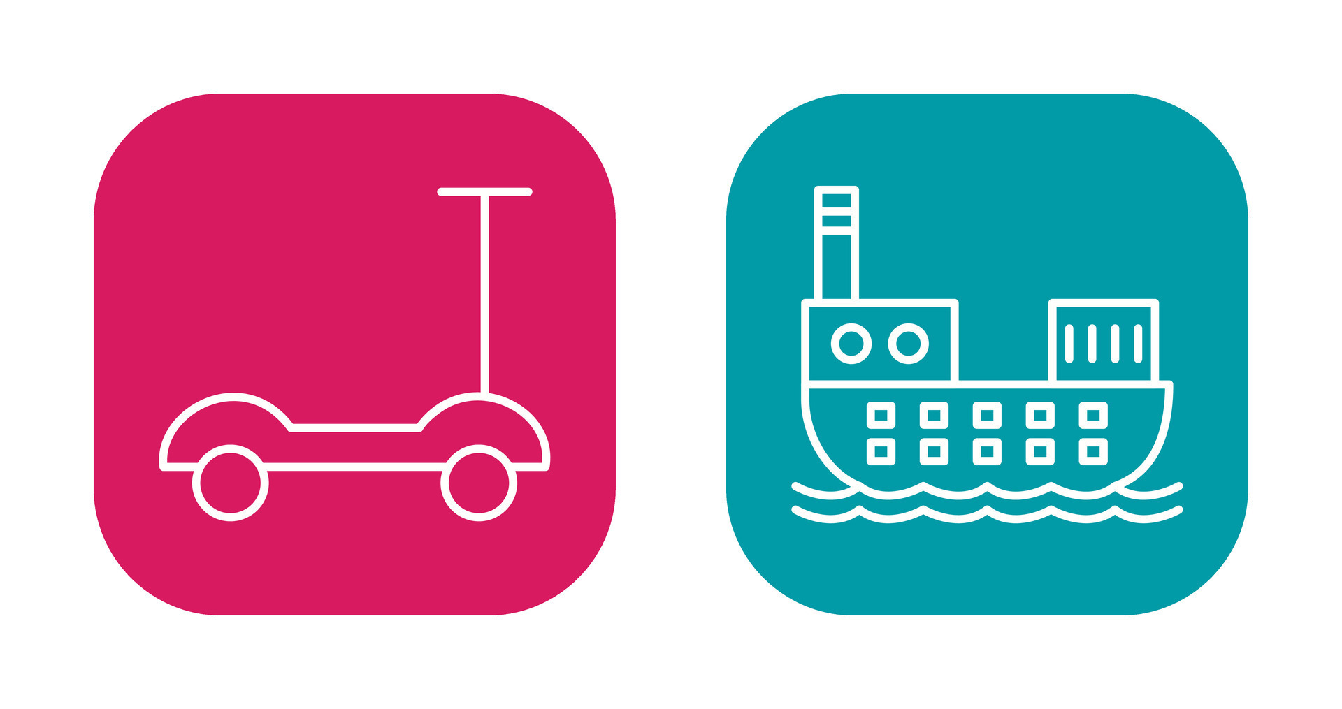 Scootie and Cargo Ship Icon 32552915 Vector Art at Vecteezy