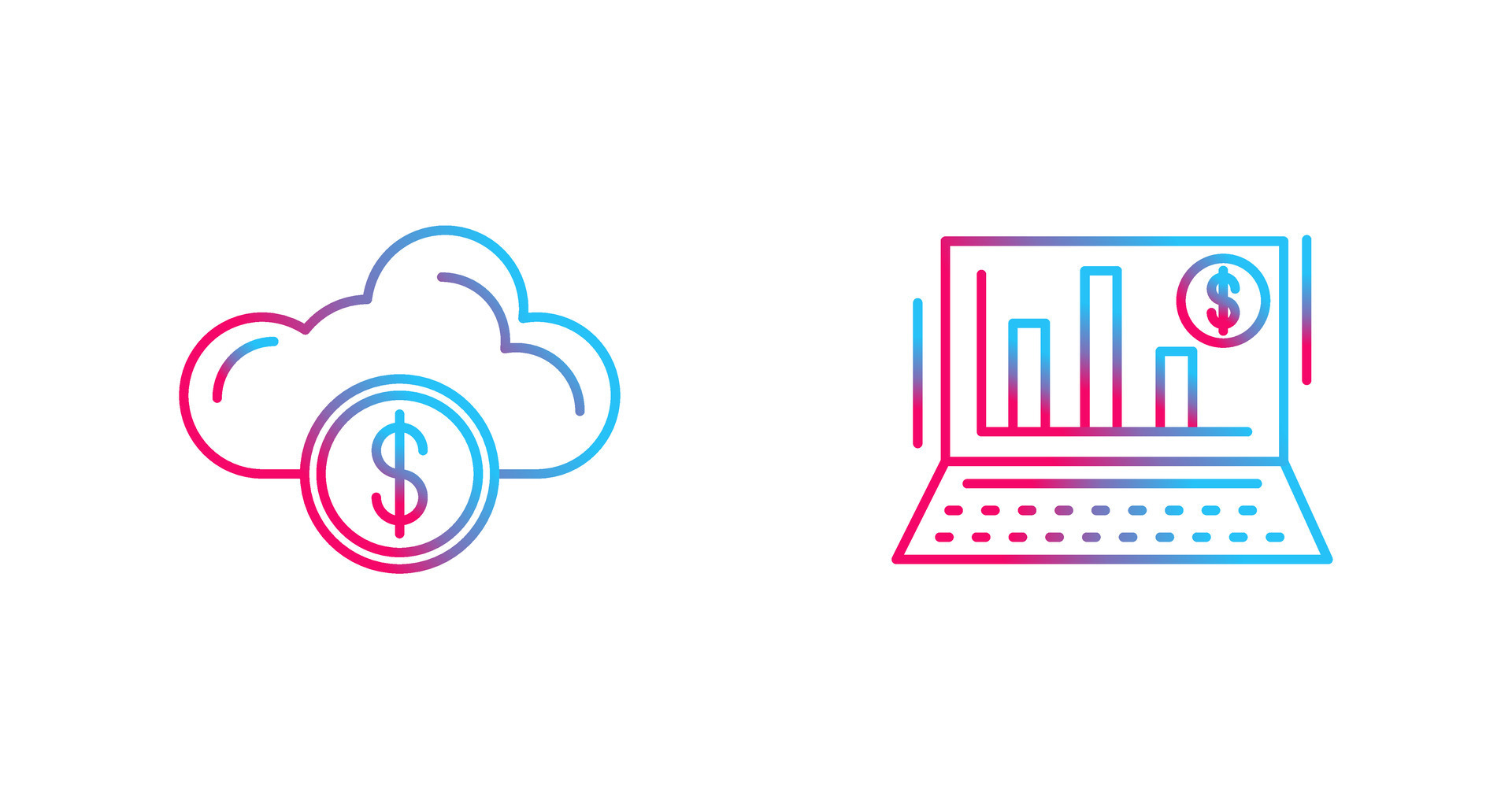 Cloud Computing and Bar Chart Icon 32552964 Vector Art at Vecteezy