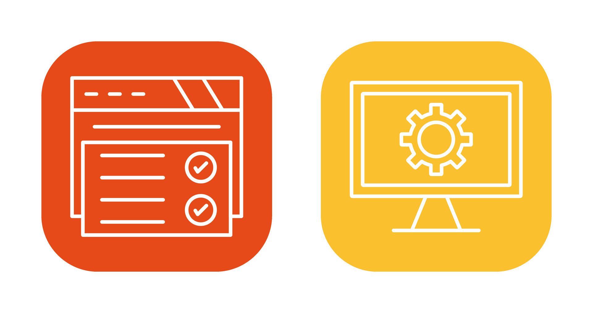 Web Browser and Monitor Screen Icon 32556219 Vector Art at Vecteezy