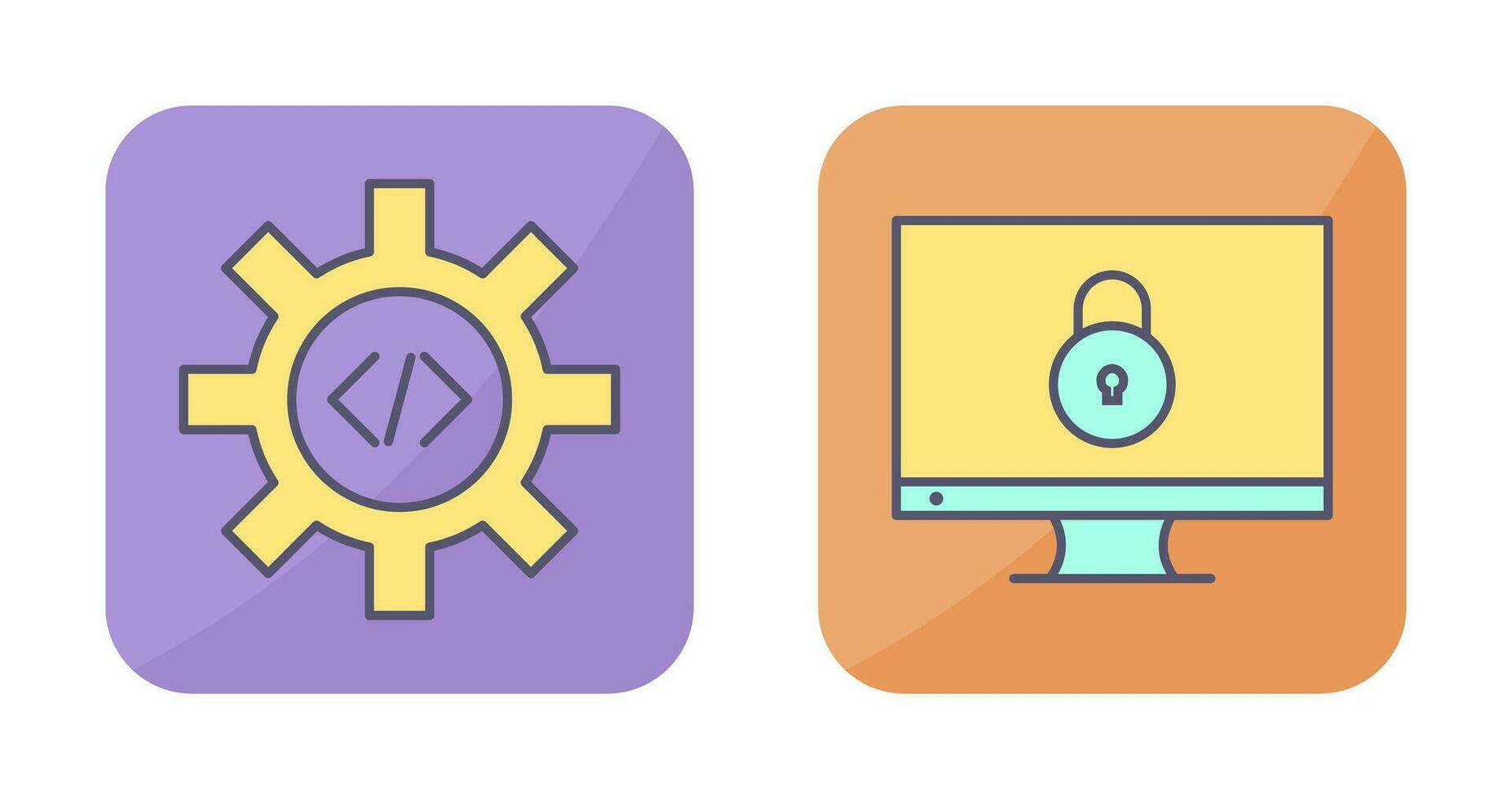 code optimization and closed access Icon 32556414 Vector Art at Vecteezy