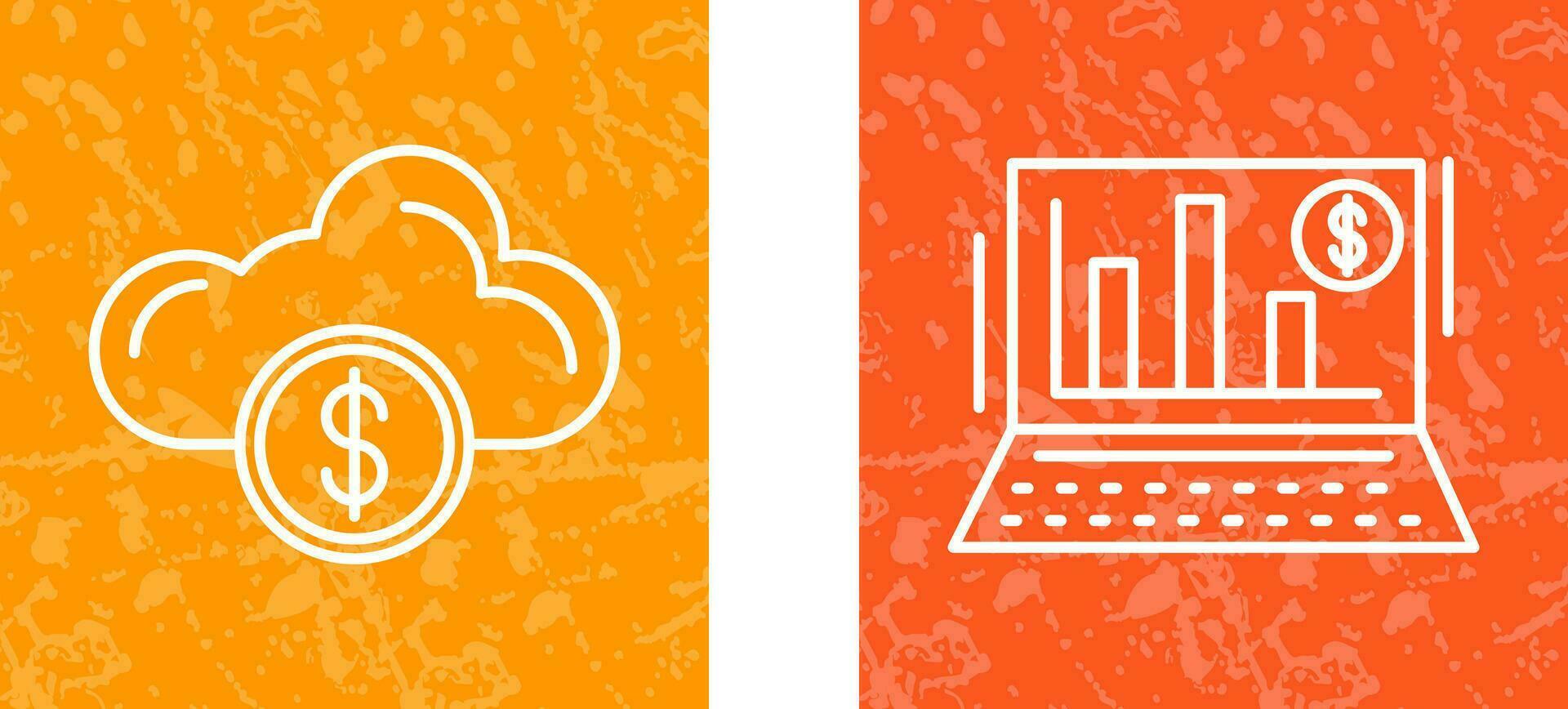 Cloud Computing and Bar Chart Icon 32563221 Vector Art at Vecteezy