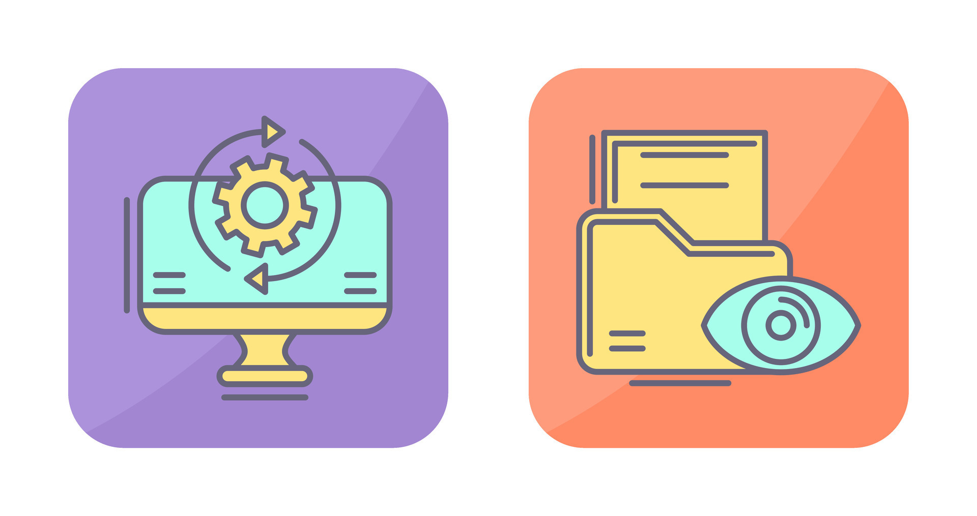 Synchronization and Data Visualization Icon 32601342 Vector Art at Vecteezy