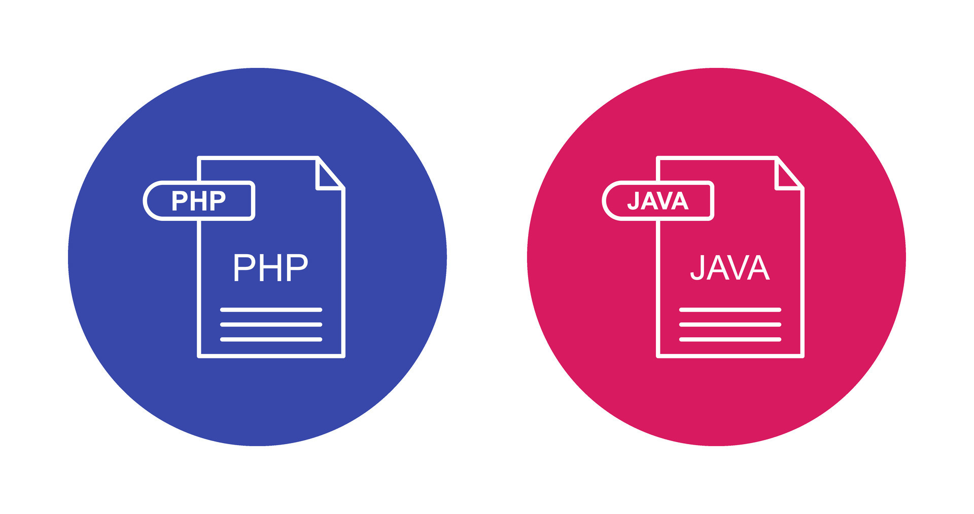 PHP and Java Icon 32612632 Vector Art at Vecteezy