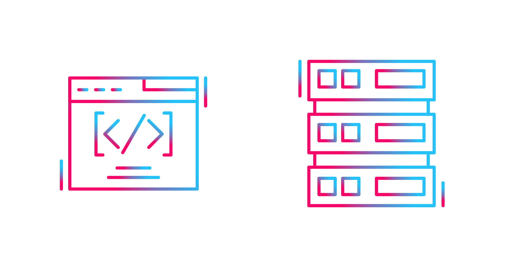Web Coding ND Server Icon 32614375 Vector Art at Vecteezy
