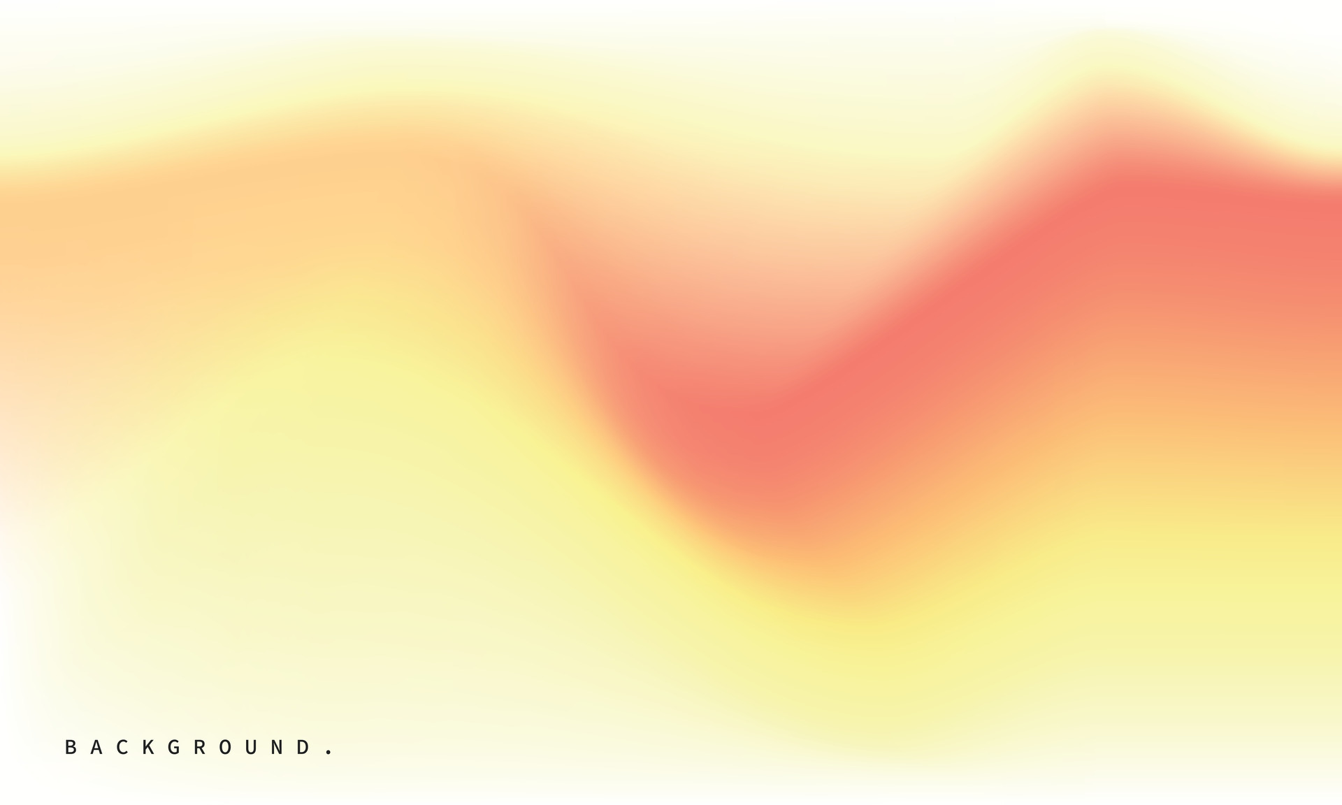 Orange And Yellow Wavy Gradient Mesh Background Template Copy Space