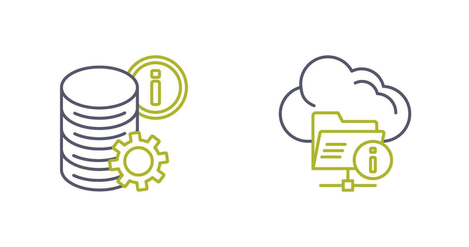 data and folder Icon 32616772 Vector Art at Vecteezy